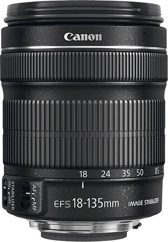 Canon EF S 18 135mm f/3.5 5.6 IS STM Standard Zoom Lens Black 6097B002 - Best Buy