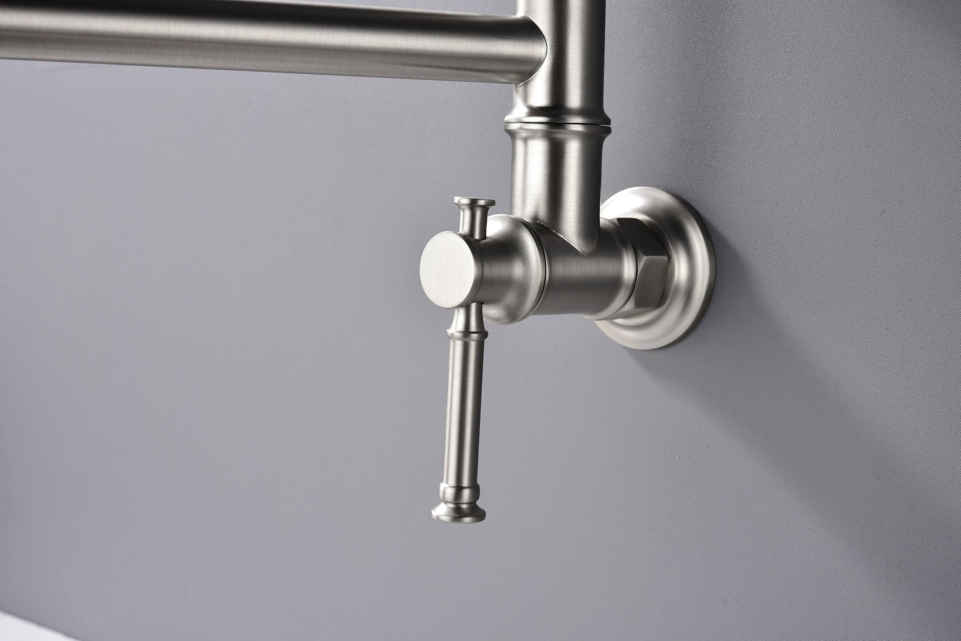 Wall mounted Pot Filler Faucet, Modern Brass Pot Filler Two Attachment ...