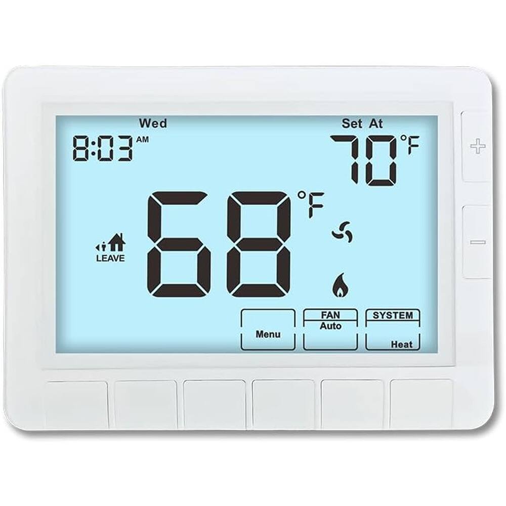 Schertz Programmable Multi Stage Heat Pump Thermostat, 2H/2C or 4H/2C ...