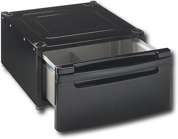 Best Buy: LG Washer/Dryer Laundry Pedestal with Storage Drawer Black WDP3B