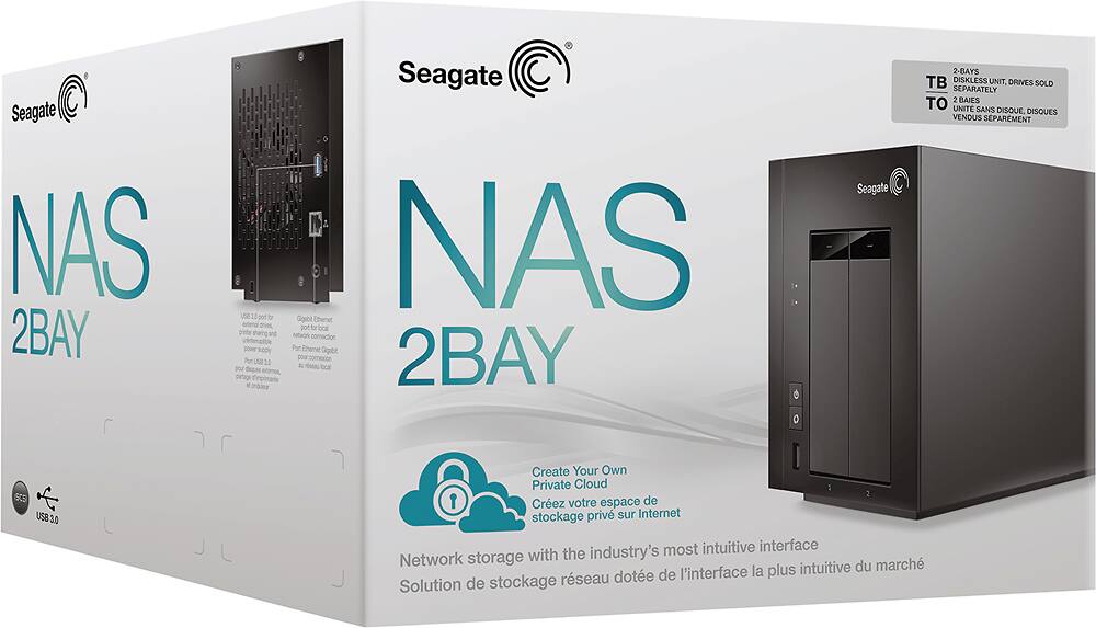 Best Buy: Seagate 8TB 2-Bay External Network Storage (NAS) Black ...