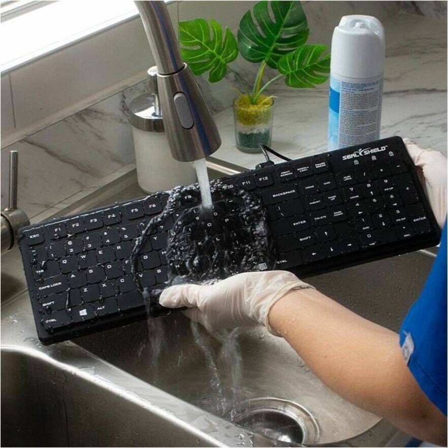 Seal Shield Seal Silk Pro SK104 Keyboard Cable Connectivity USB ...