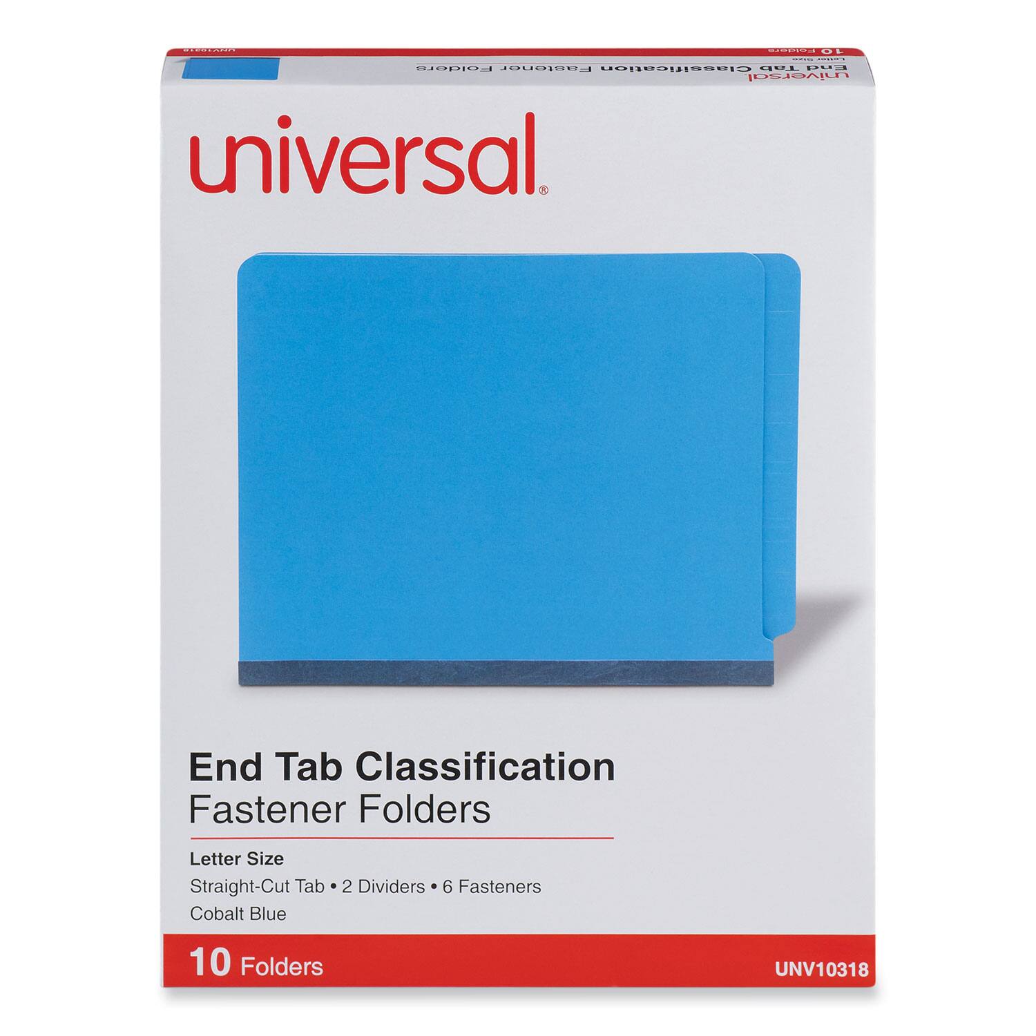 Universal Deluxe Six Section Pressboard End Tab Classification Folders ...
