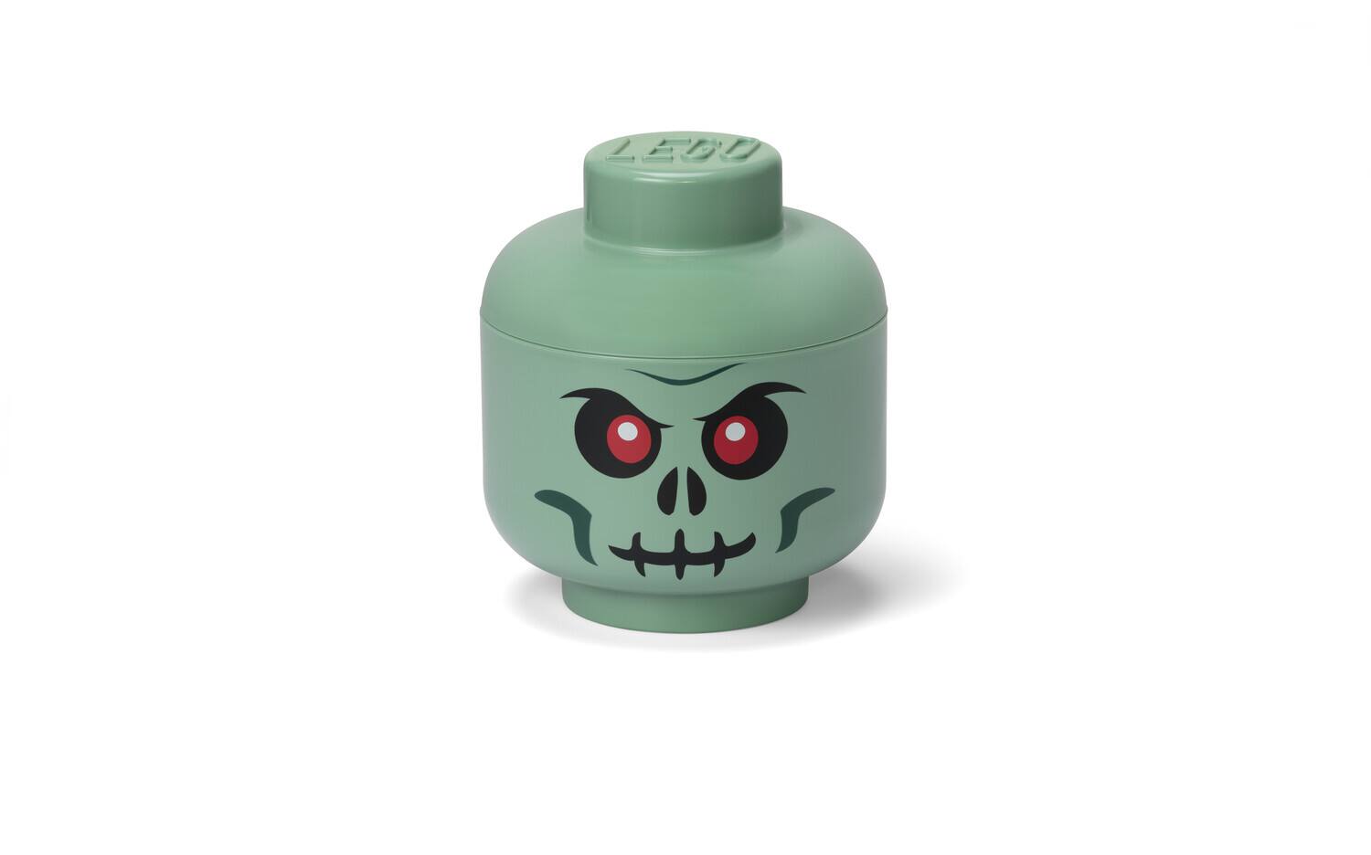 Room Copenhagen LEGO Small Stackable Storage Head, Green Skeleton ...