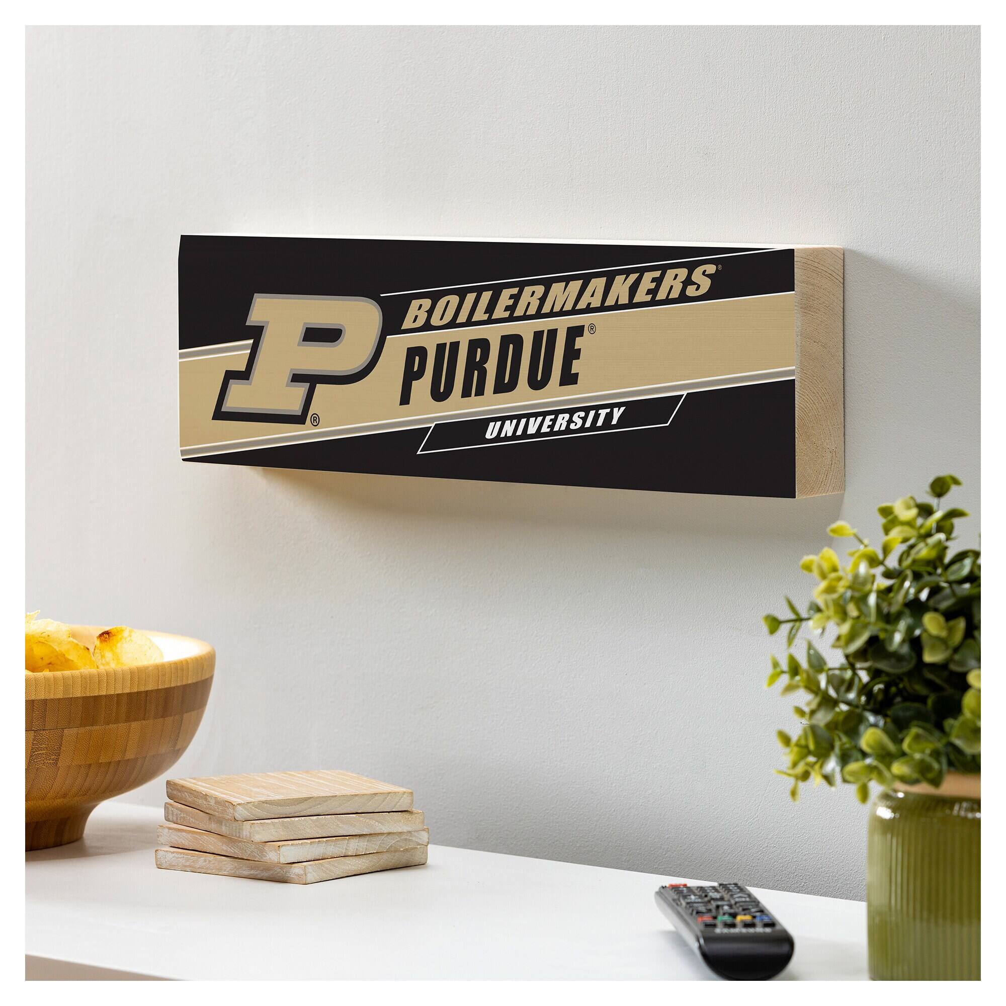 Evergreen Enterprises Purdue Boilermakers 5" x 18" Shadow Logo Wood ...
