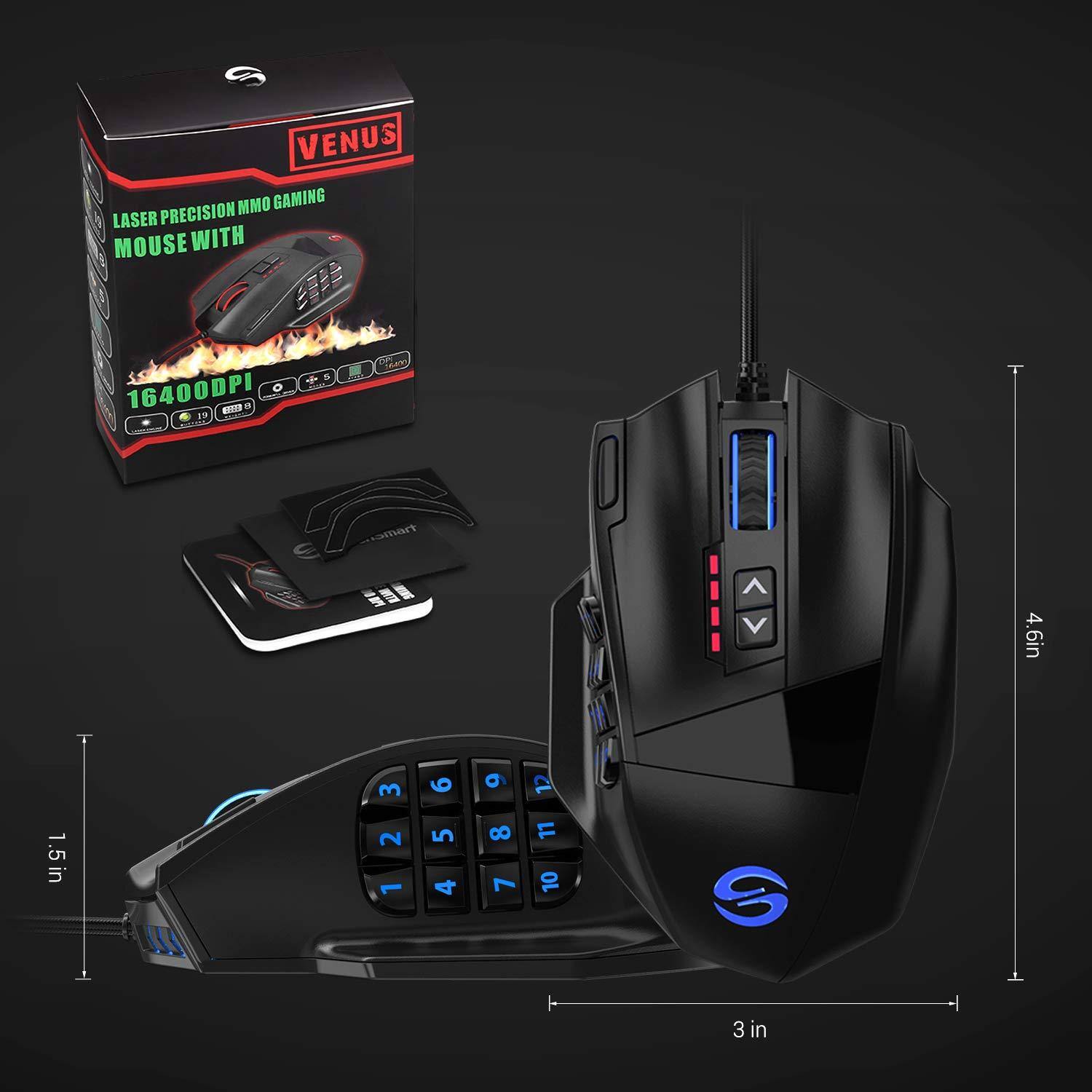 PO3TICJUNKI3 Venus Gaming Mouse Rgb High Precision Mmo Computer Mice ...