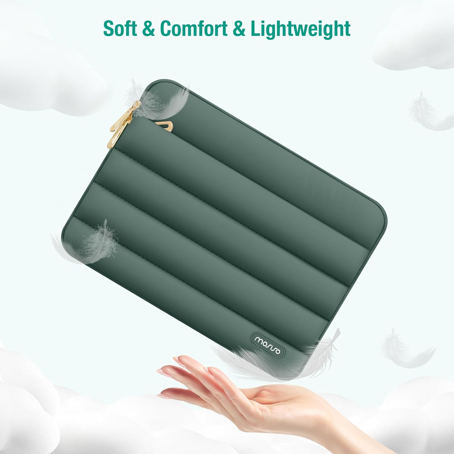 mosiso Puffy Laptop Sleeve 13 13.3 inch for MacBook Air 13 13.6 M4 M3 ...