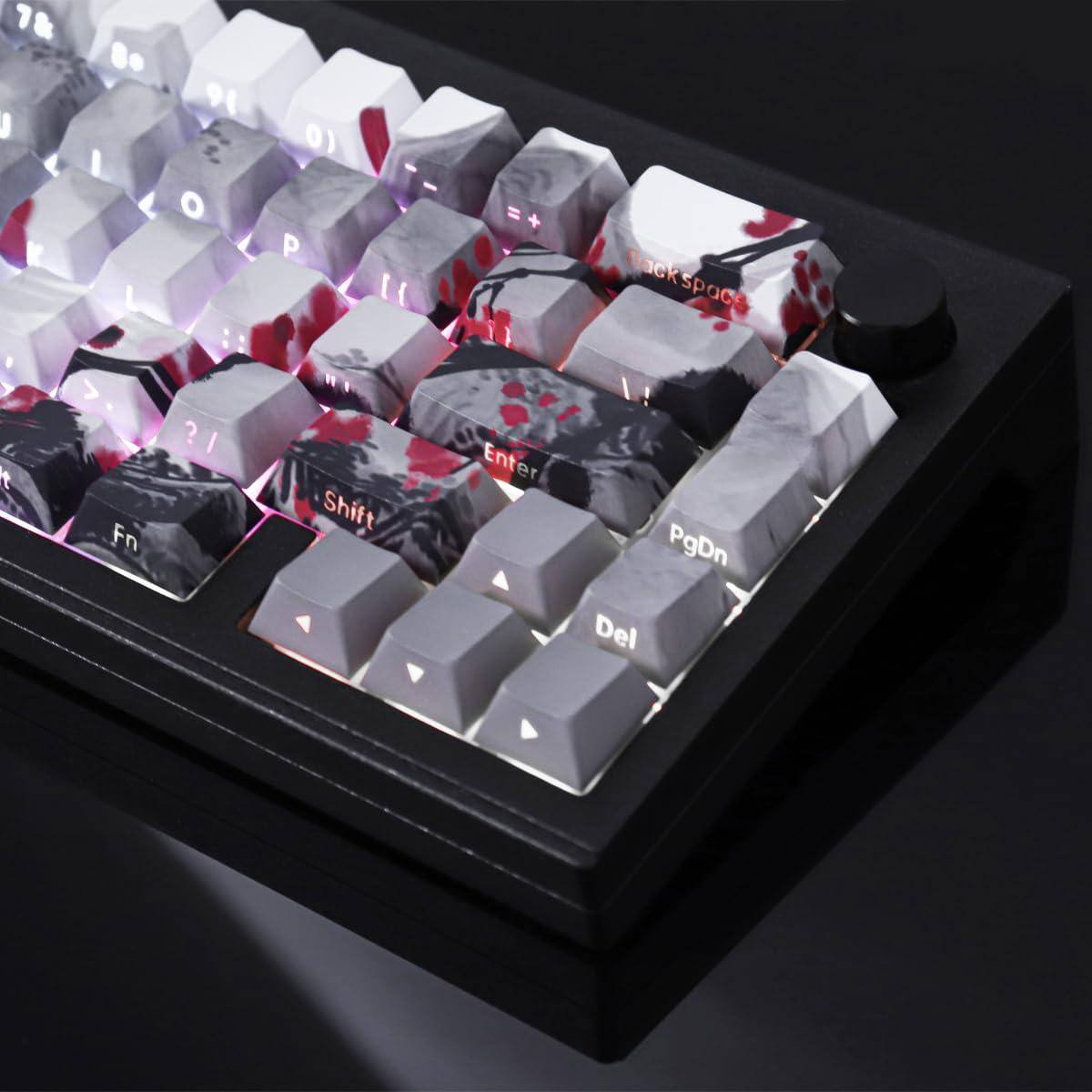 Comfort Essence Pbt Keycaps Side Printed Keycap Set Double Shot Shine ...
