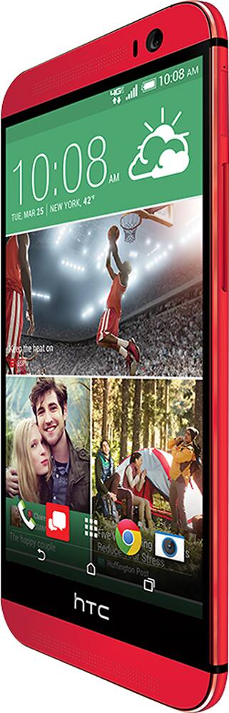 Customer Reviews: HTC One (M8) 4G LTE Cell Phone VZW HTC ONE M8 RED ...