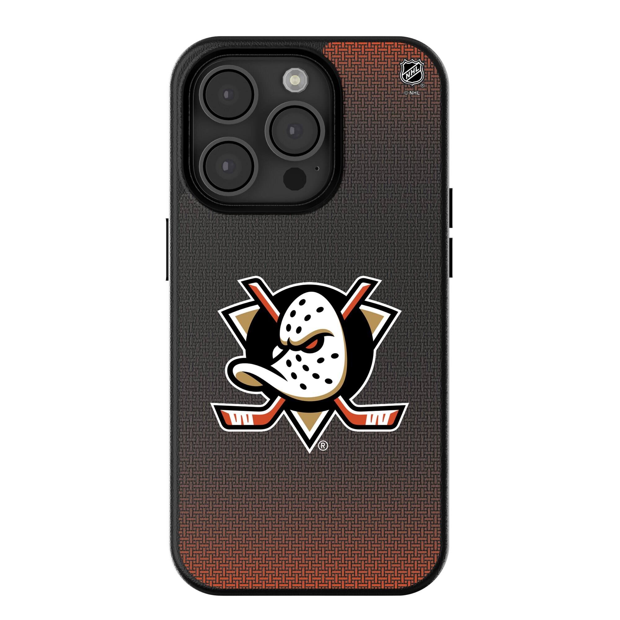 Keyscaper NHL Anaheim Ducks Linen Logo iPhone Magnetic Bump Case 16 Pro ...