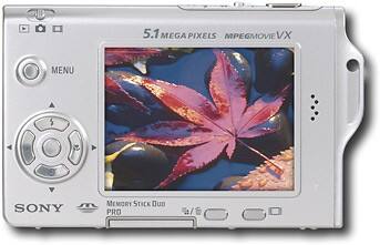 Best Buy: Sony Cyber-shot 5.1MP Digital Camera DSC-T7