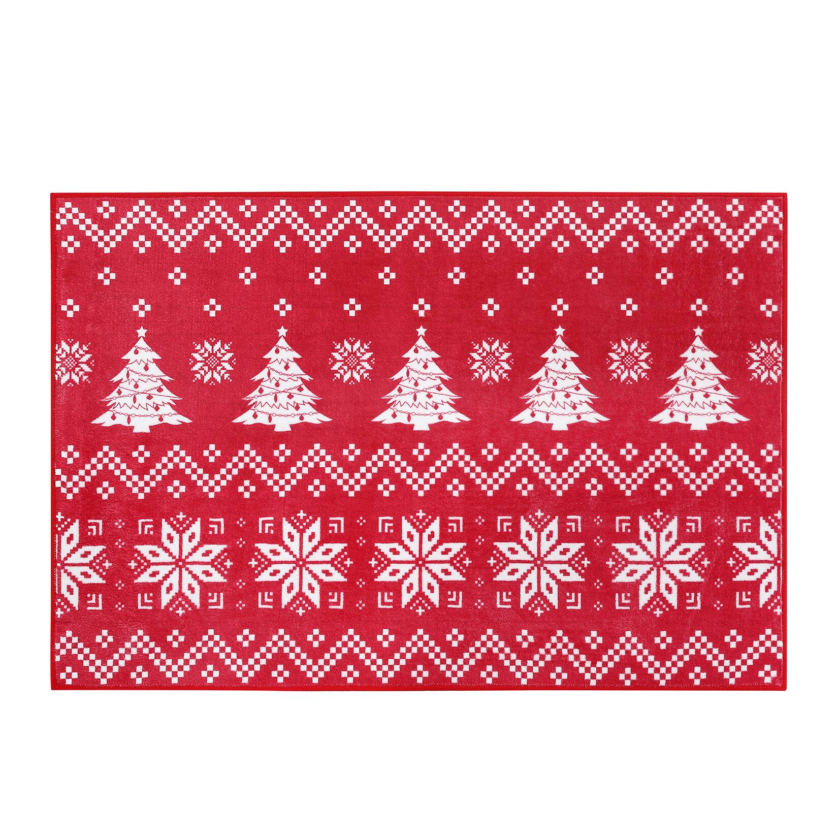 Acekool 2 x 3 ft Washable Area Rugs Christmas Xmas Decorative Indoor ...