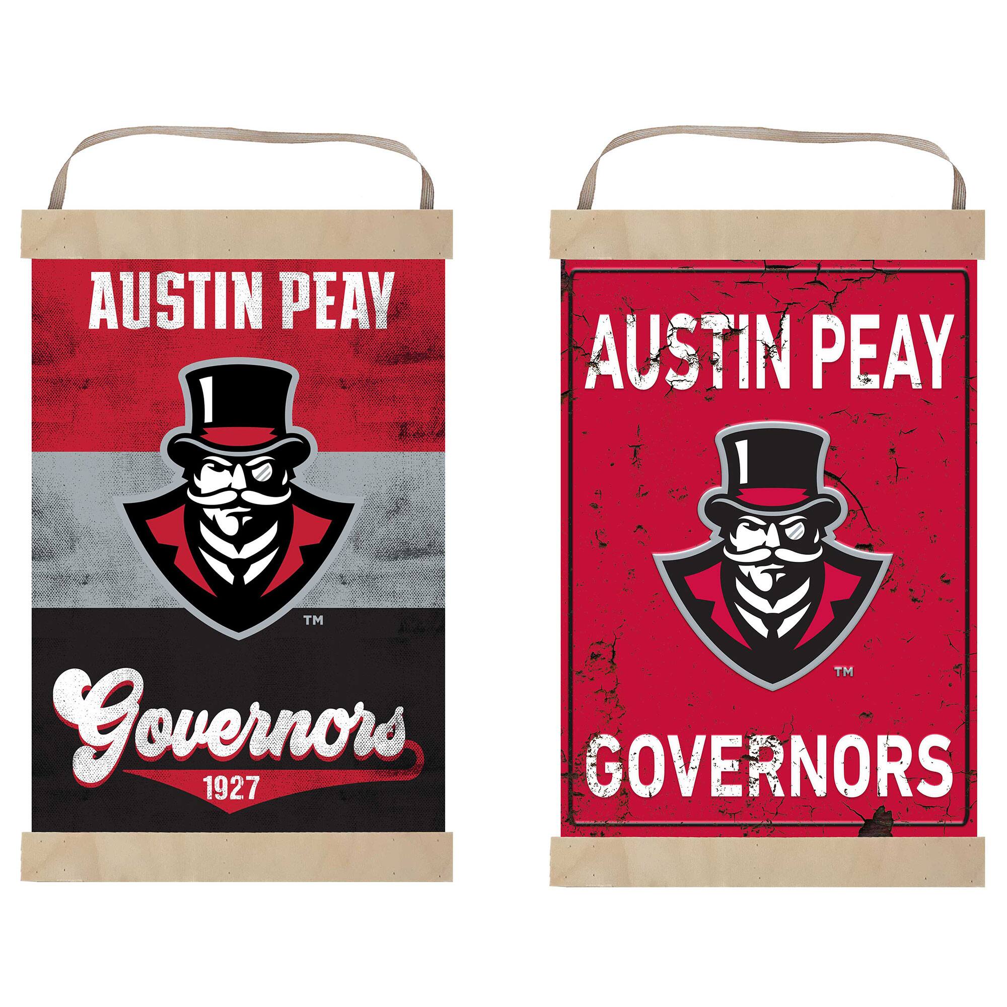 Jardine Austin Peay State Governors Reversible Retro Logo Banner Sign ...
