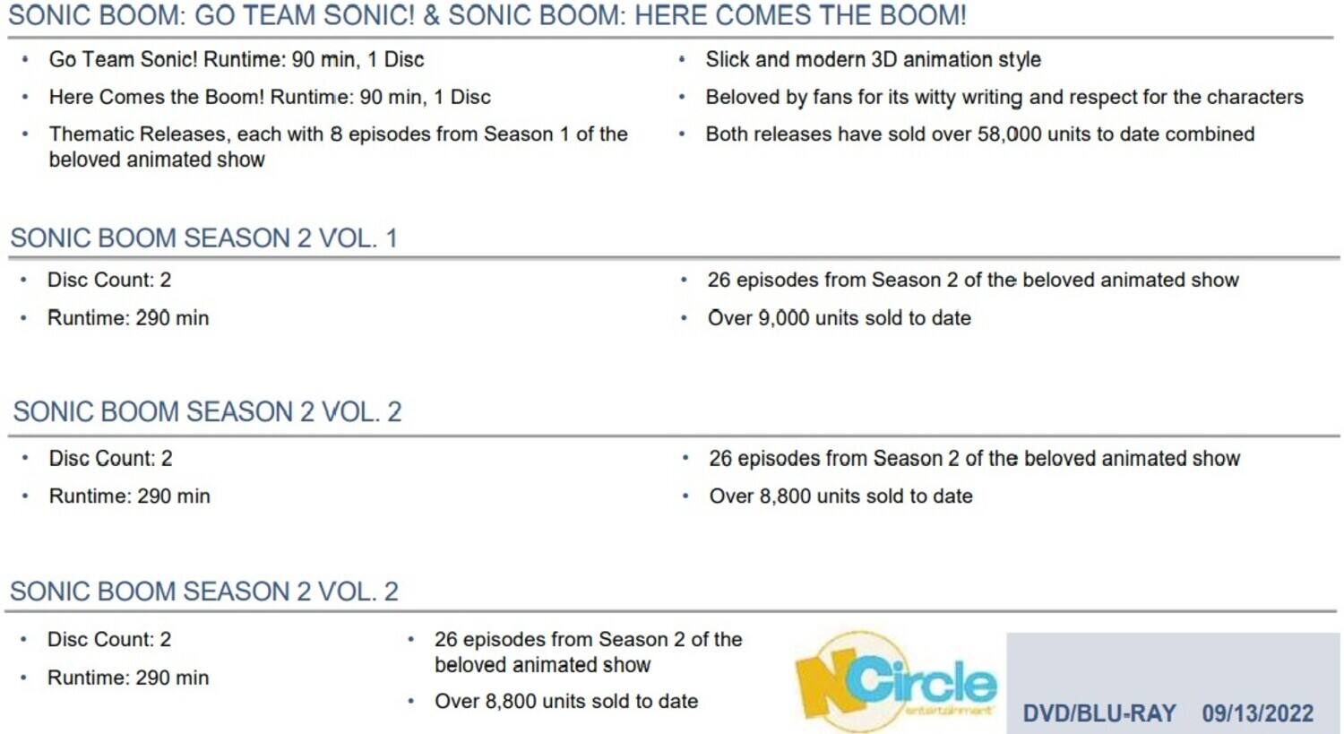 Sonic Boom Super Pack DVD - Best Buy