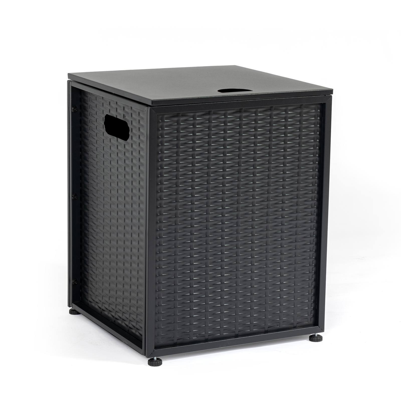 Spaco Imitation Rattan Propane Tank Cover, Multi Use Decorative Table for Patio, Garden, and ...