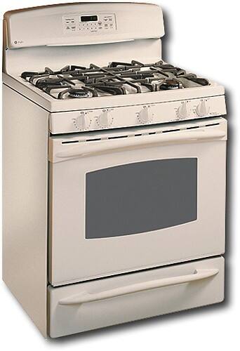 Best Buy: GE Profile 30" Self-Cleaning Freestanding Gas Range Bisque-on ...
