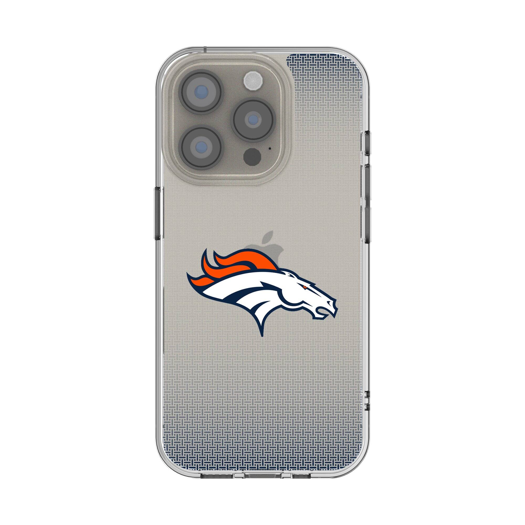 Keyscaper NFL Denver Broncos Linen Logo iPhone Clear Case 15 Pro ...