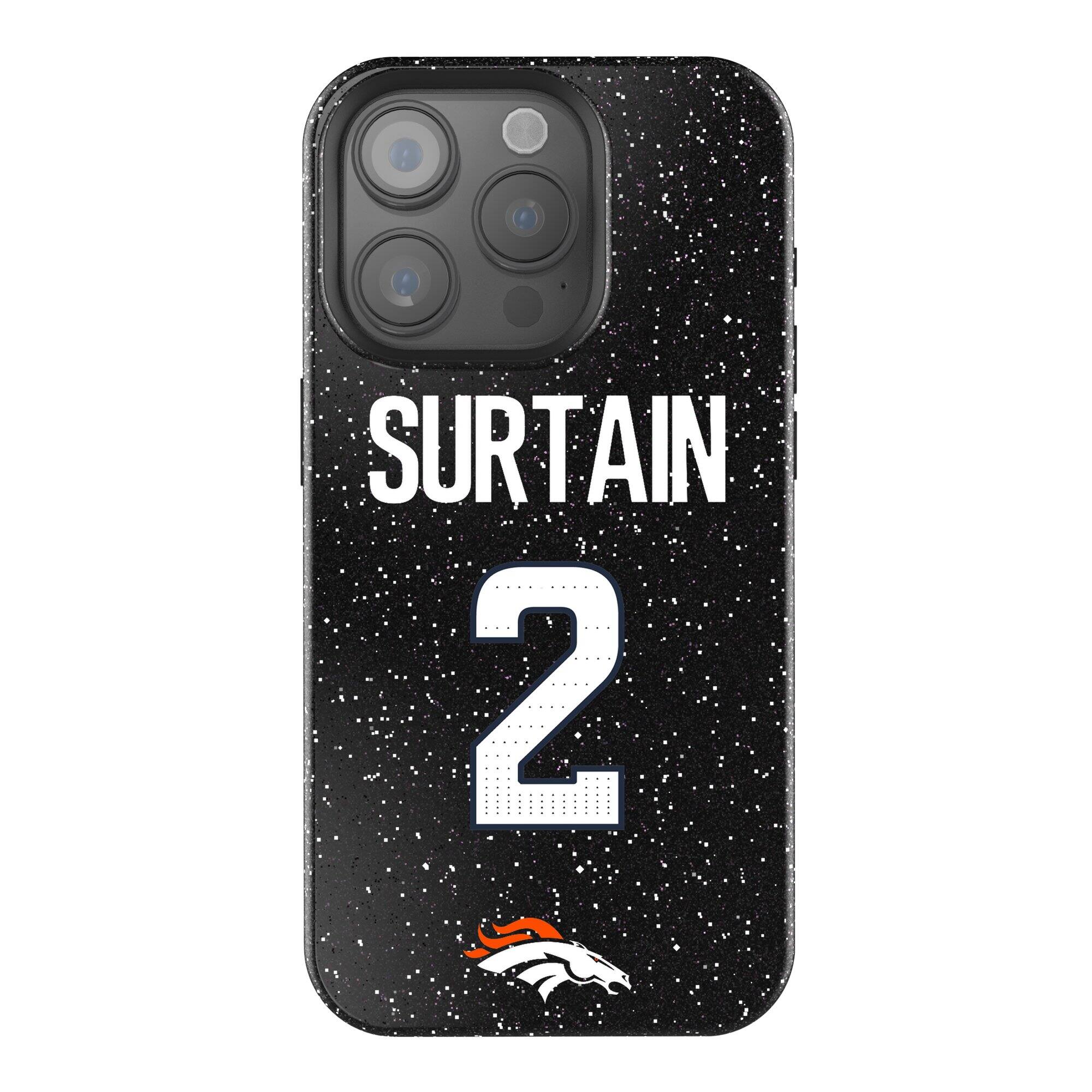 Keyscaper NFL Denver Broncos Patrick Surtain Bling iPhone Case 15 Black ...