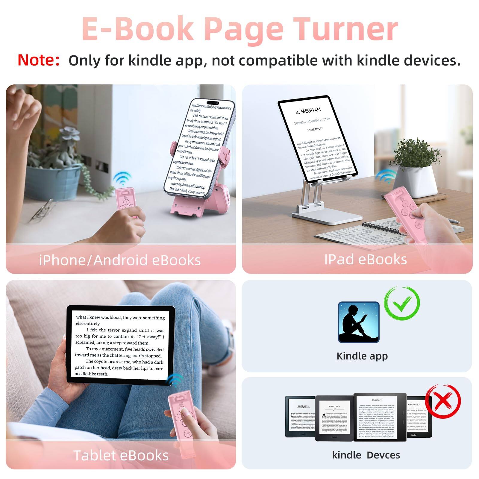 METALTON Remote Control Scrolling For With Phone Stand Page Turner ...
