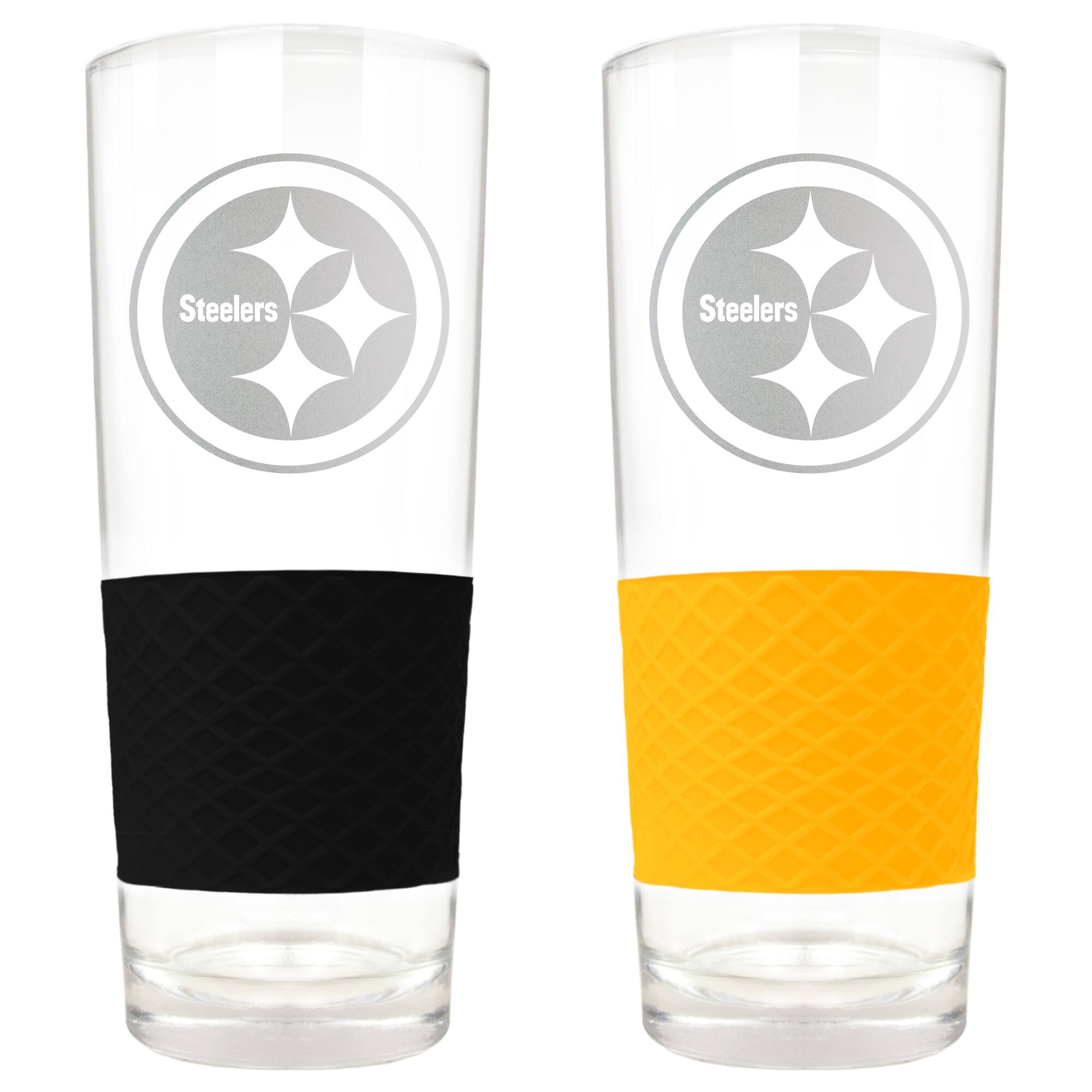 Great American Products Pittsburgh Steelers 22oz. Logo Score Pint Glass ...