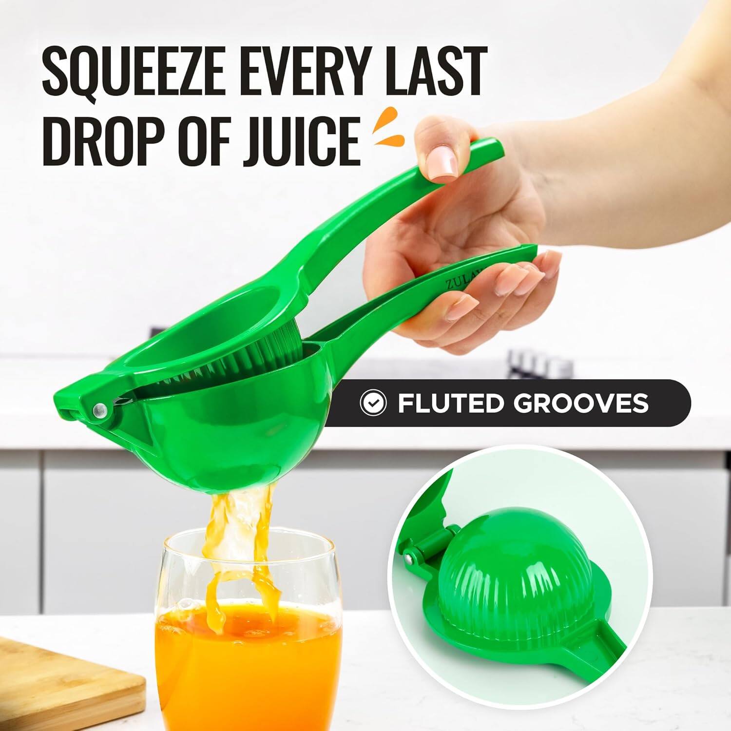 Zulay Kitchen Premium Quality Metal Orange Squeezer, Citrus Juicer ...