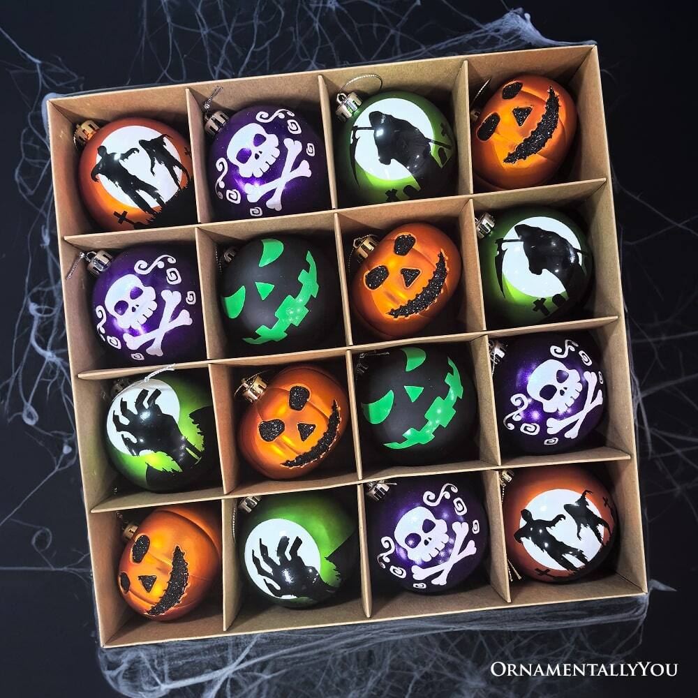 OrnamentallyYou The Face of Spooky Horror 16 Piece Ornament ...