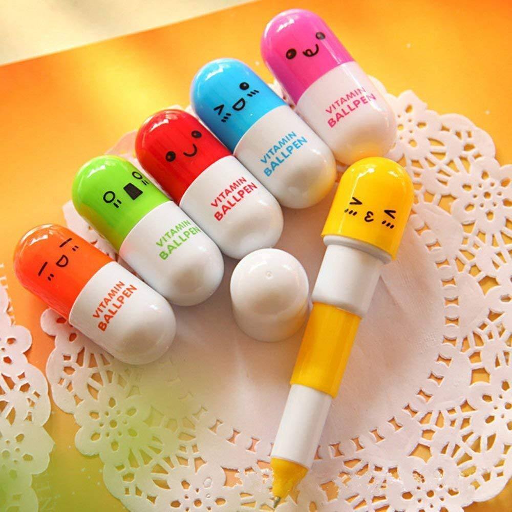 Paradigms Interiors Vitamin Ballpoint Pen Cute Retractable Ball Smiling ...
