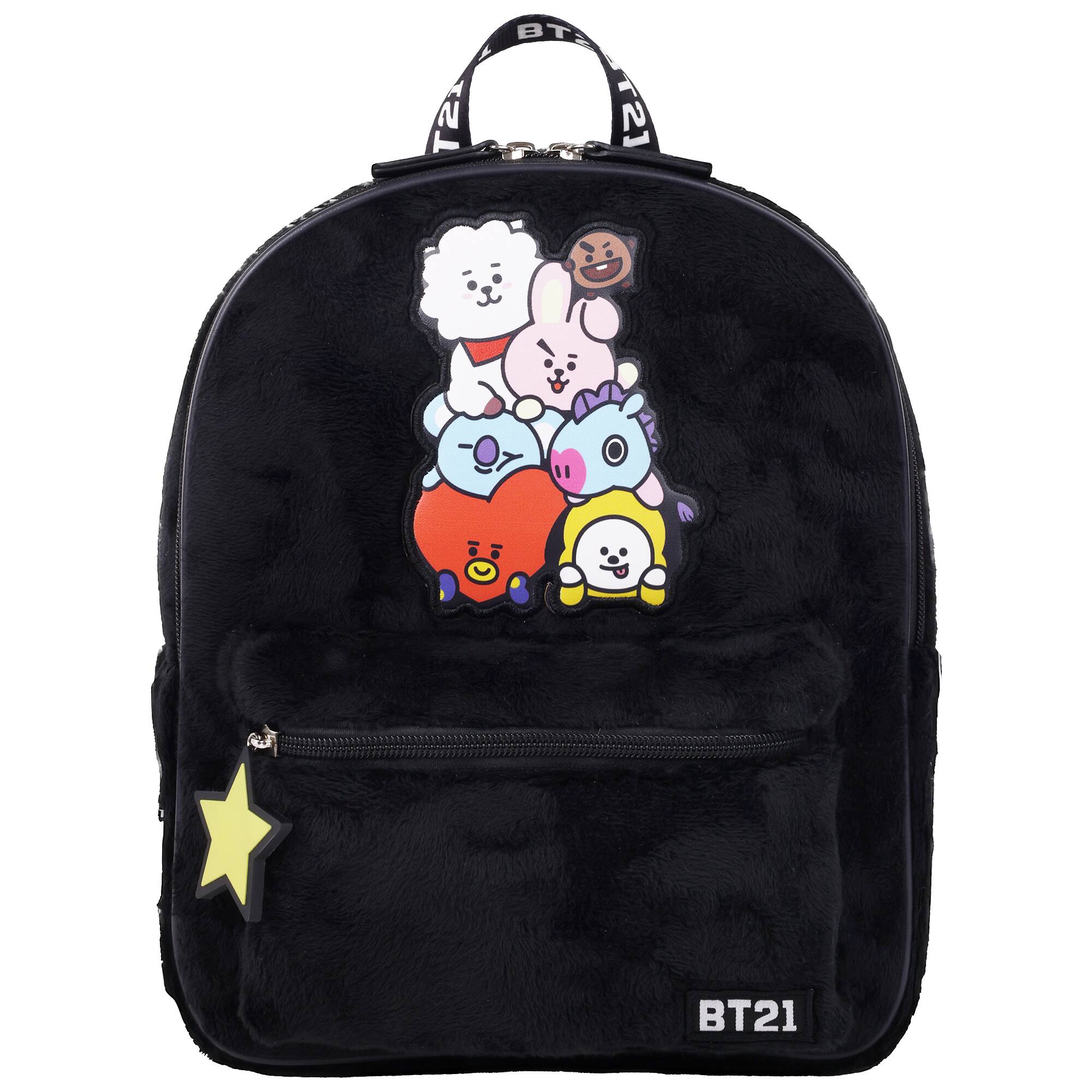 BT21 Line Friends Plush Backpack Plush Mini Backpack Tata, Van, Chimmy ...