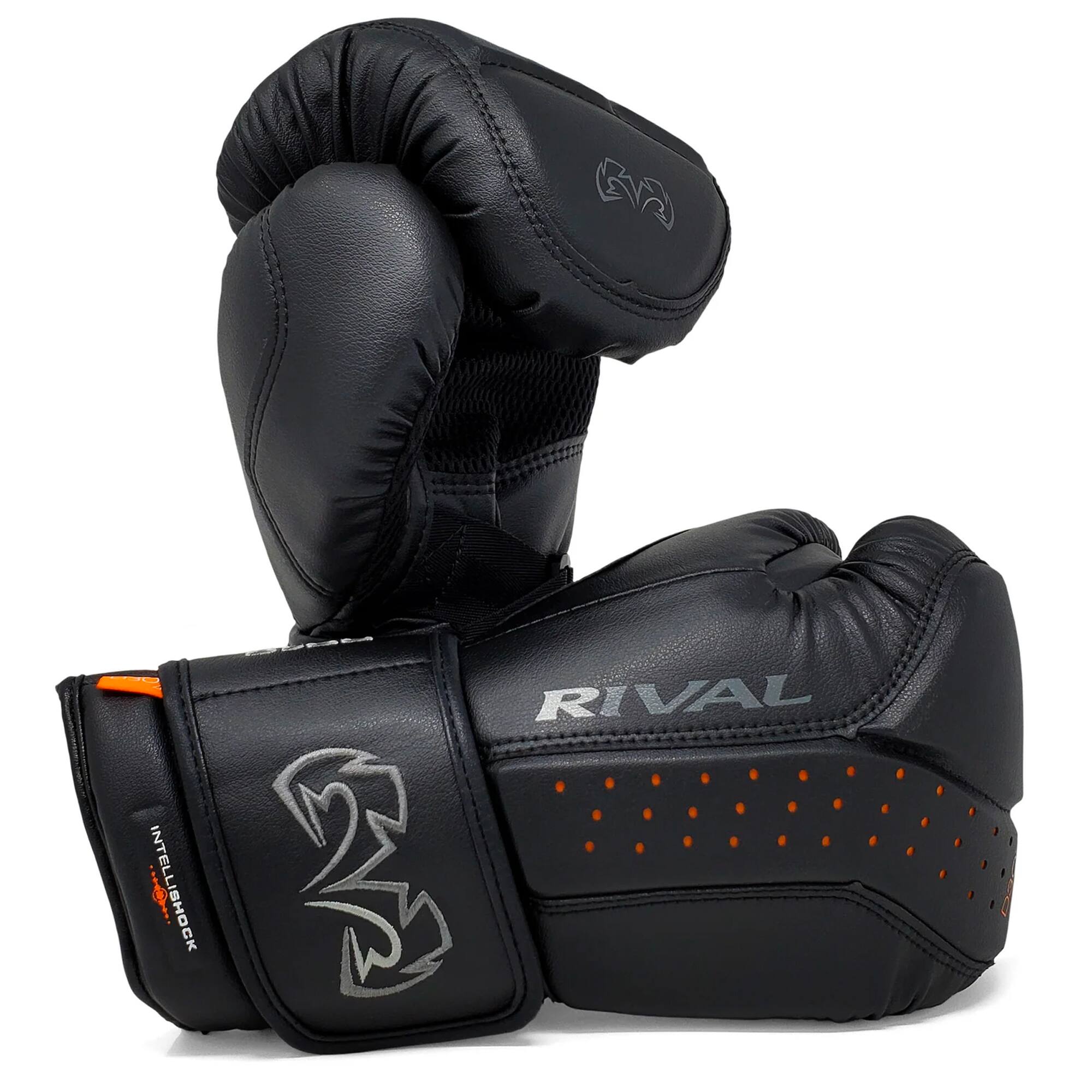 RIVAL Boxing RB10 Intelli Shock Hook and Loop Bag Gloves X Large Black ...