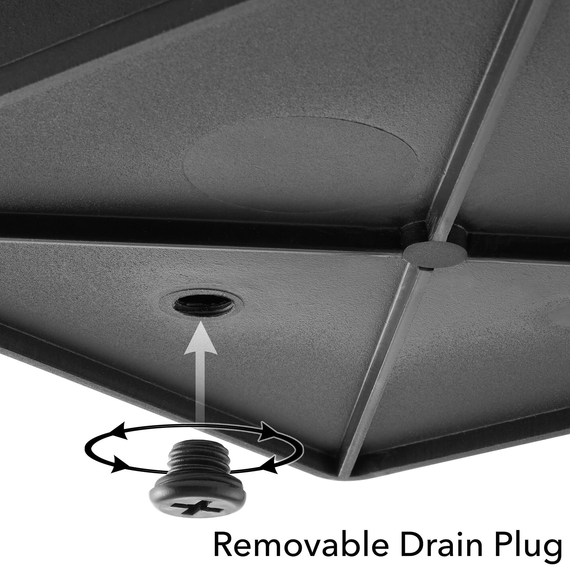 Casafield Set of 2 Tall Outdoor Planters with Removable Flower Plant ...