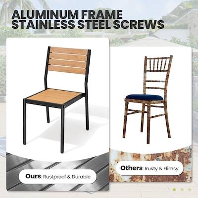 Crestlive Products Water Proof 7/9/11pc Patio Dining Set Aluminum Frame ...