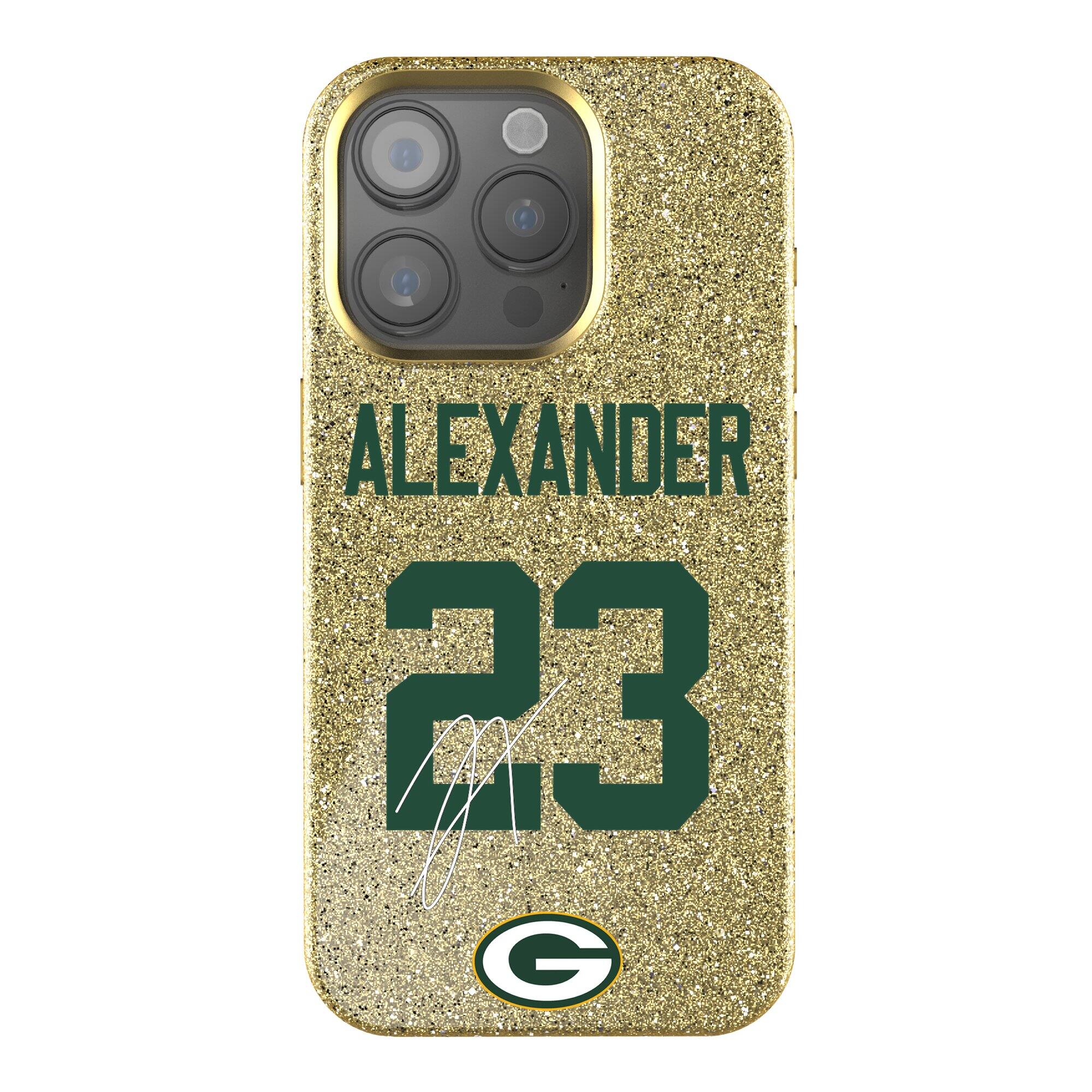 Keyscaper NFL Jaire Alexander Green Bay Packers Bling iPhone Case 14 Plus Gold 202346127 - Best Buy