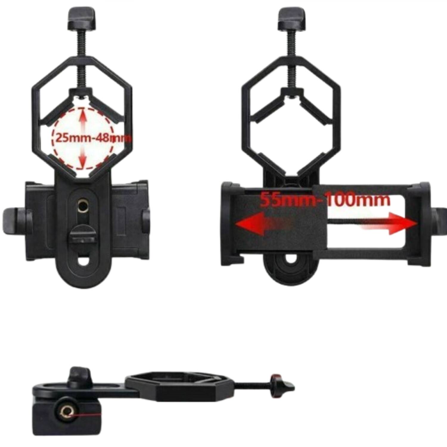 Stock Preferred Universal Telescope Phone Mount Adapter Black - Best Buy