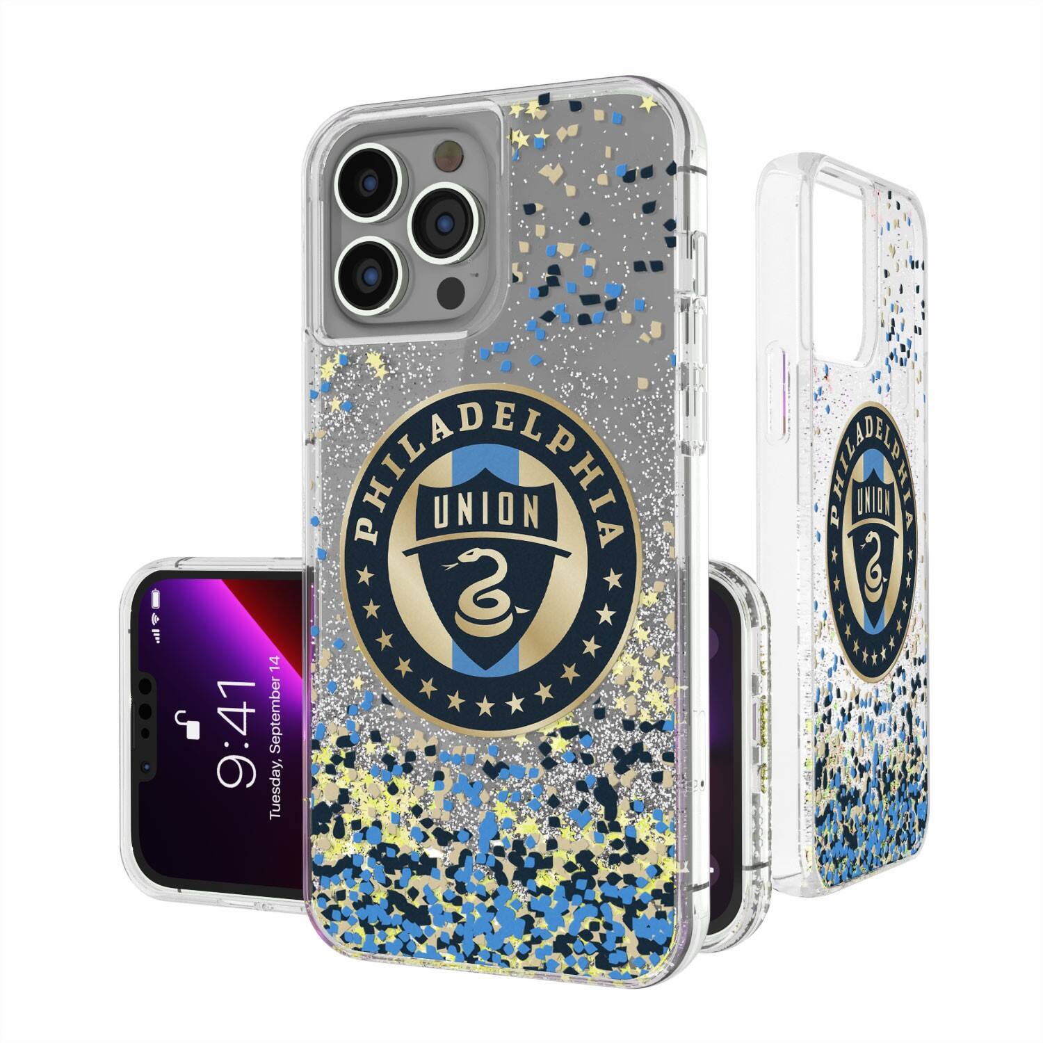 Keyscaper MLS Philadelphia Union iPhone Confetti Glitter Design Case 15 ...