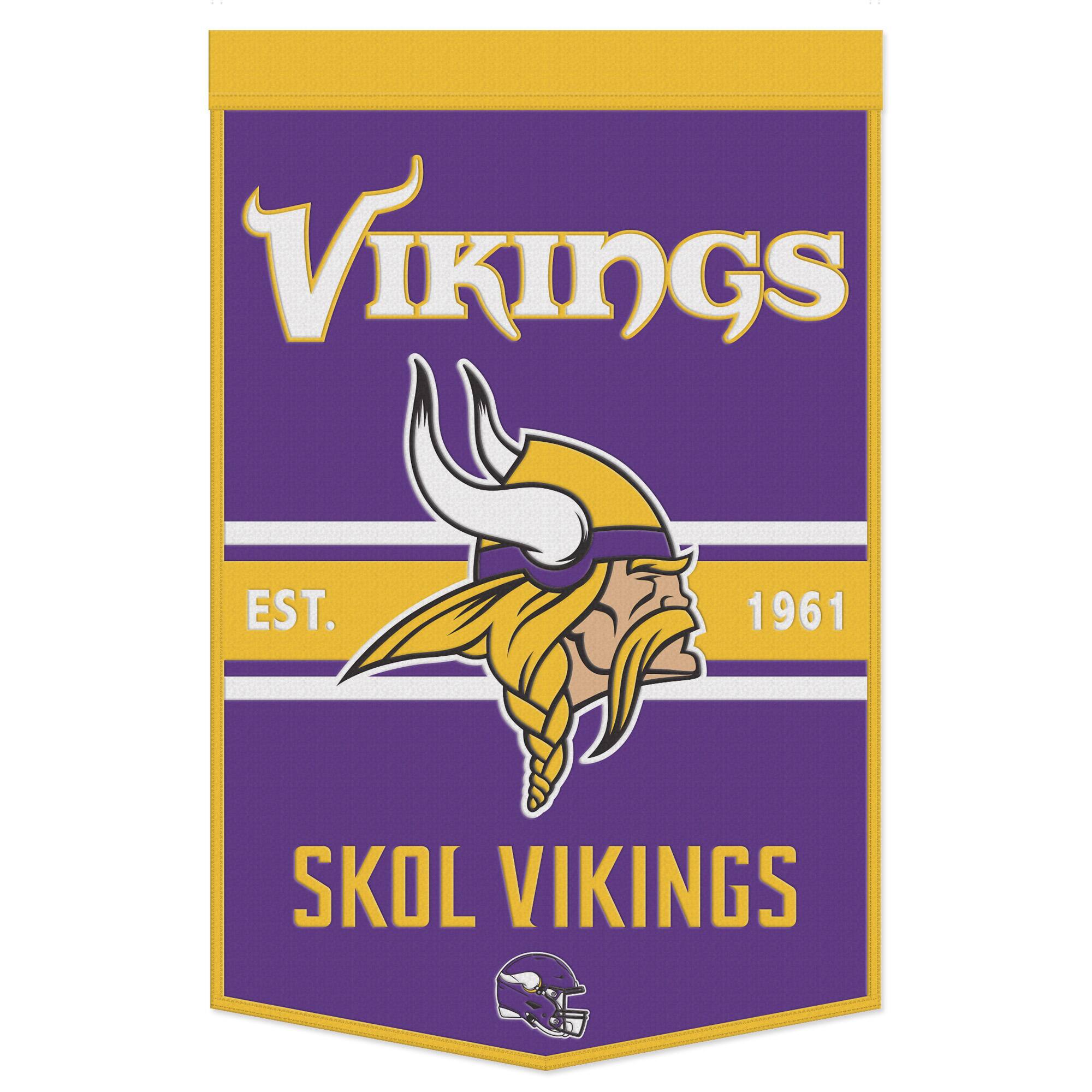 WinCraft Minnesota Vikings 24" x 38" Primary Logo Banner Multicolor ...