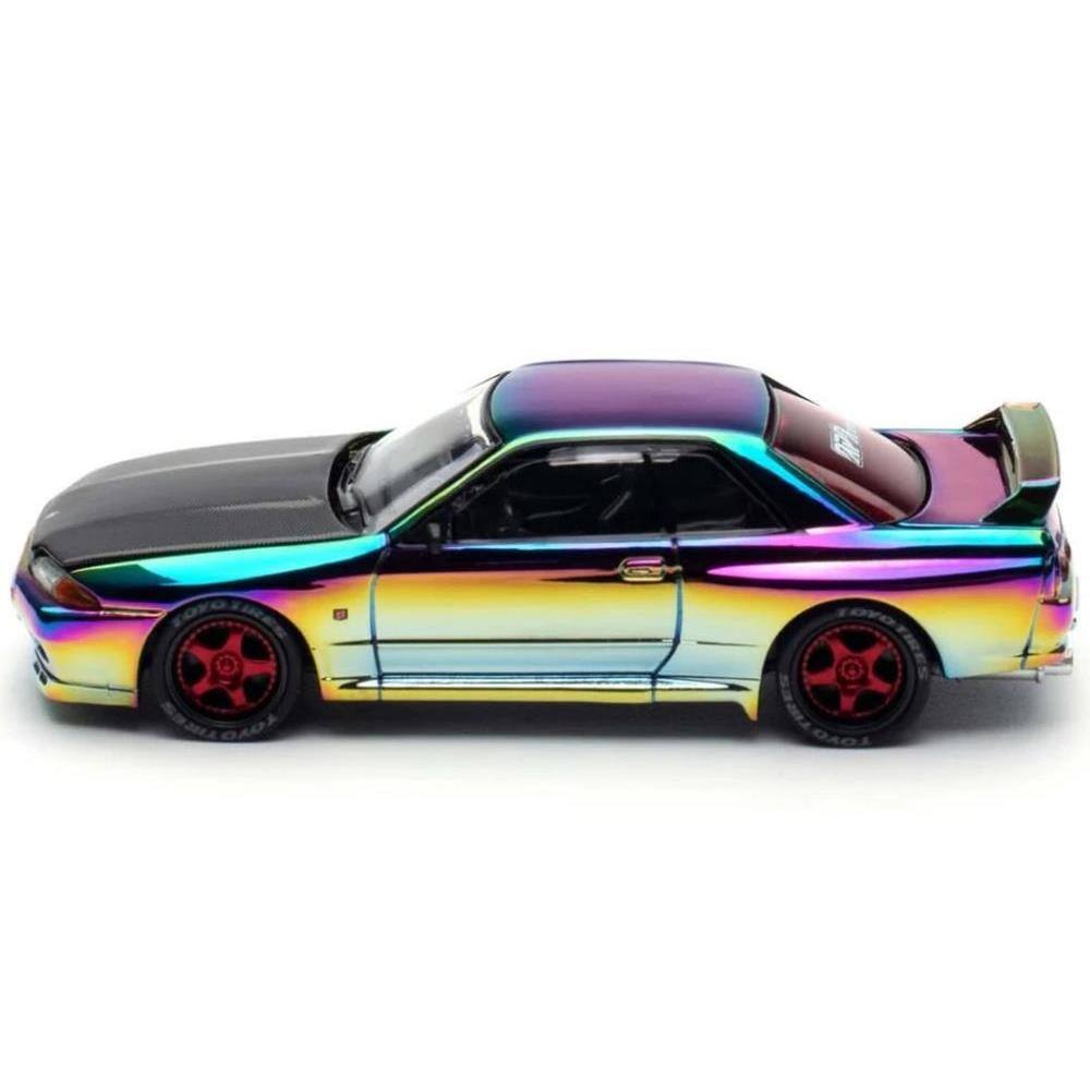 Pop Race Skyline GT R (BNR32) RHD (Right Hand Drive) Chameleon Chrome ...