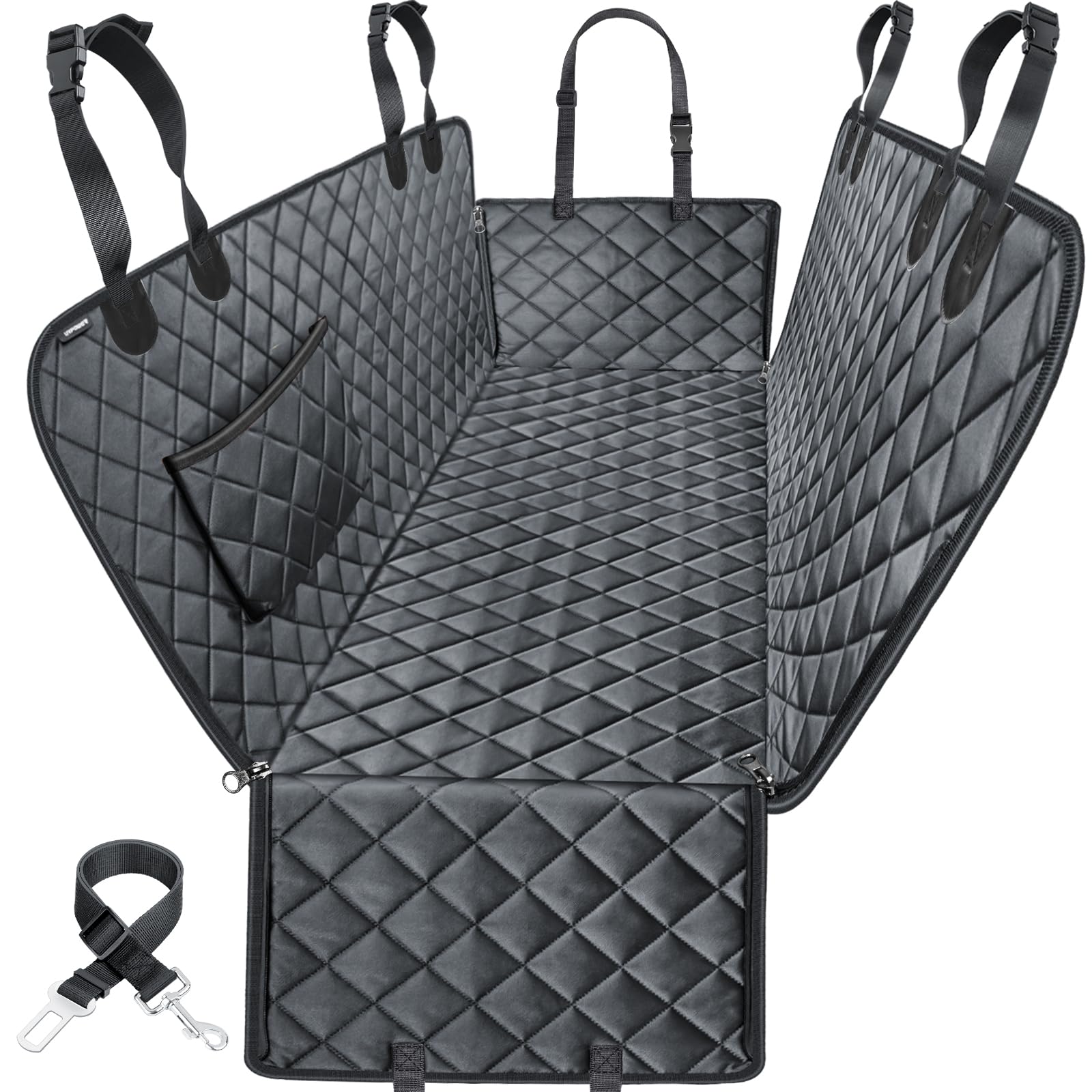 COTTAGE Dog Car Seat Cover For Pets Waterproof Hammock Heavy Duty ...