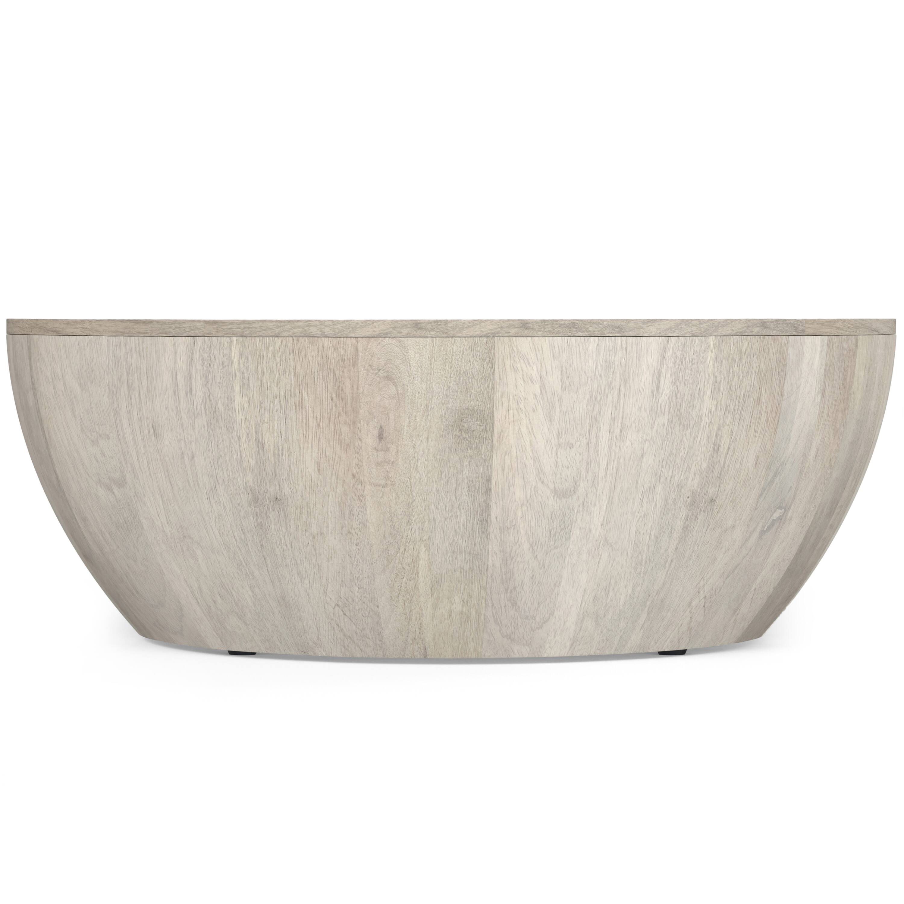 Simpli Home Elmbrook 34 inch Wide Solid Mango Modern Industrial Drum ...