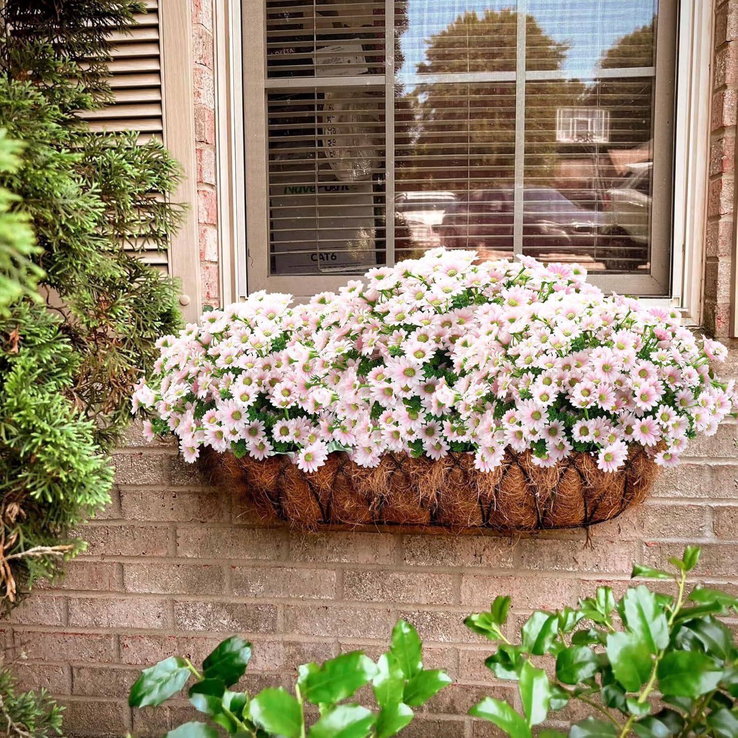 MITAOSLIM 10 Bundles Artificial Mums Flowers For Outdoor Fall Decor ...