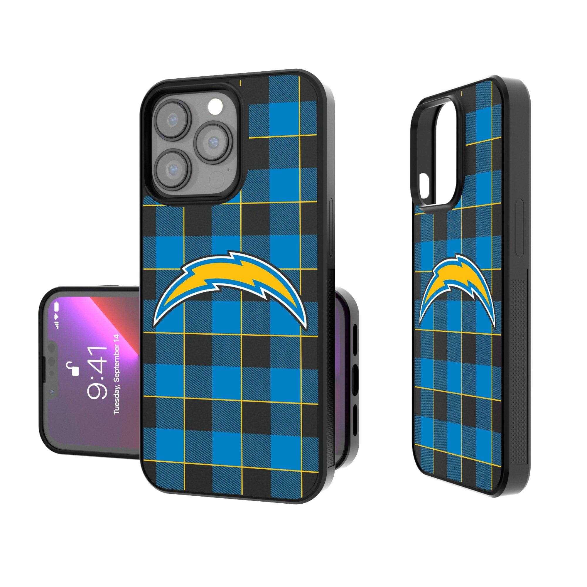 Keyscaper NFL Los Angeles Chargers iPhone Plaid Design Bump Case 13 Pro ...