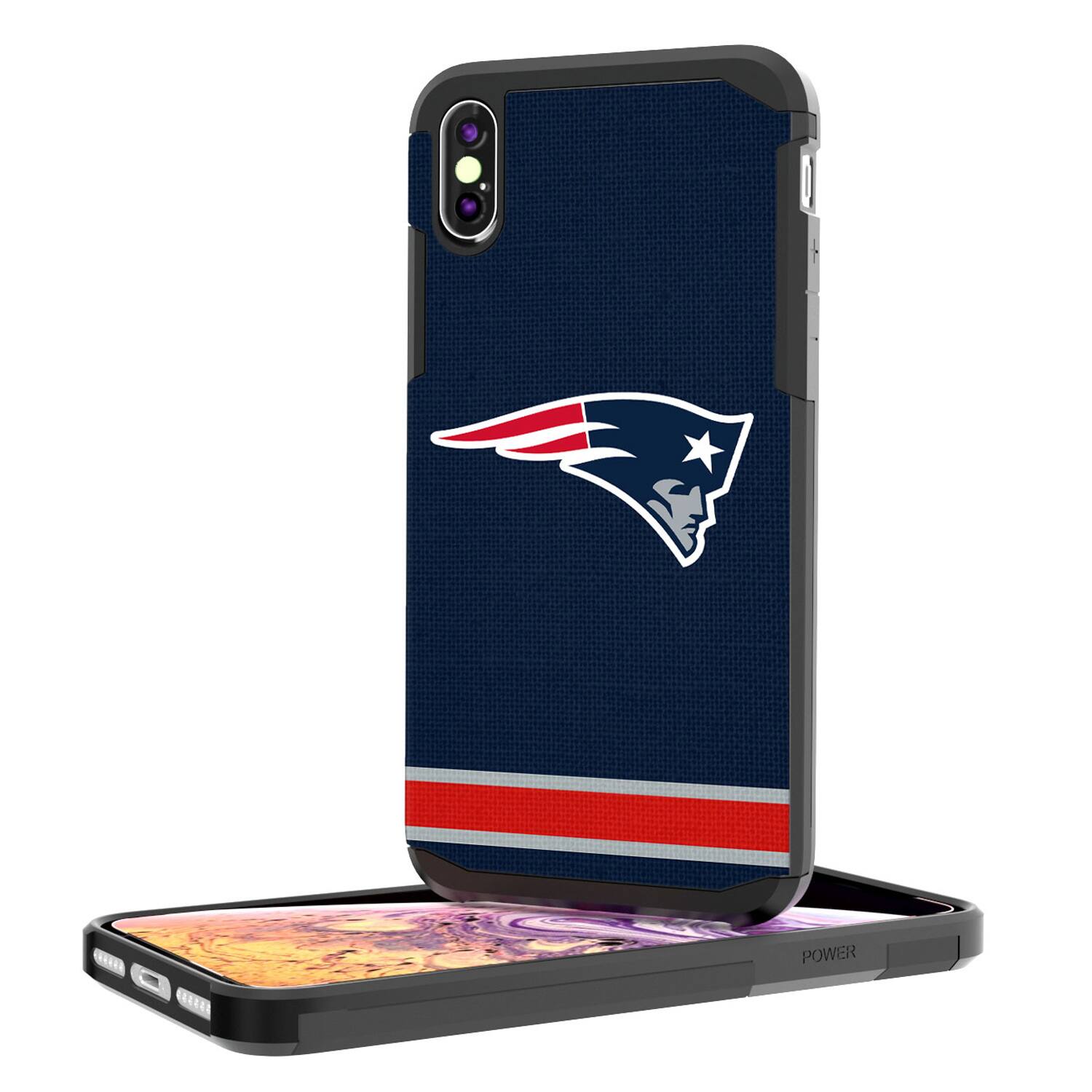Keyscaper NFL New England Patriots iPhone Rugged Stripe Design Case 12 ...