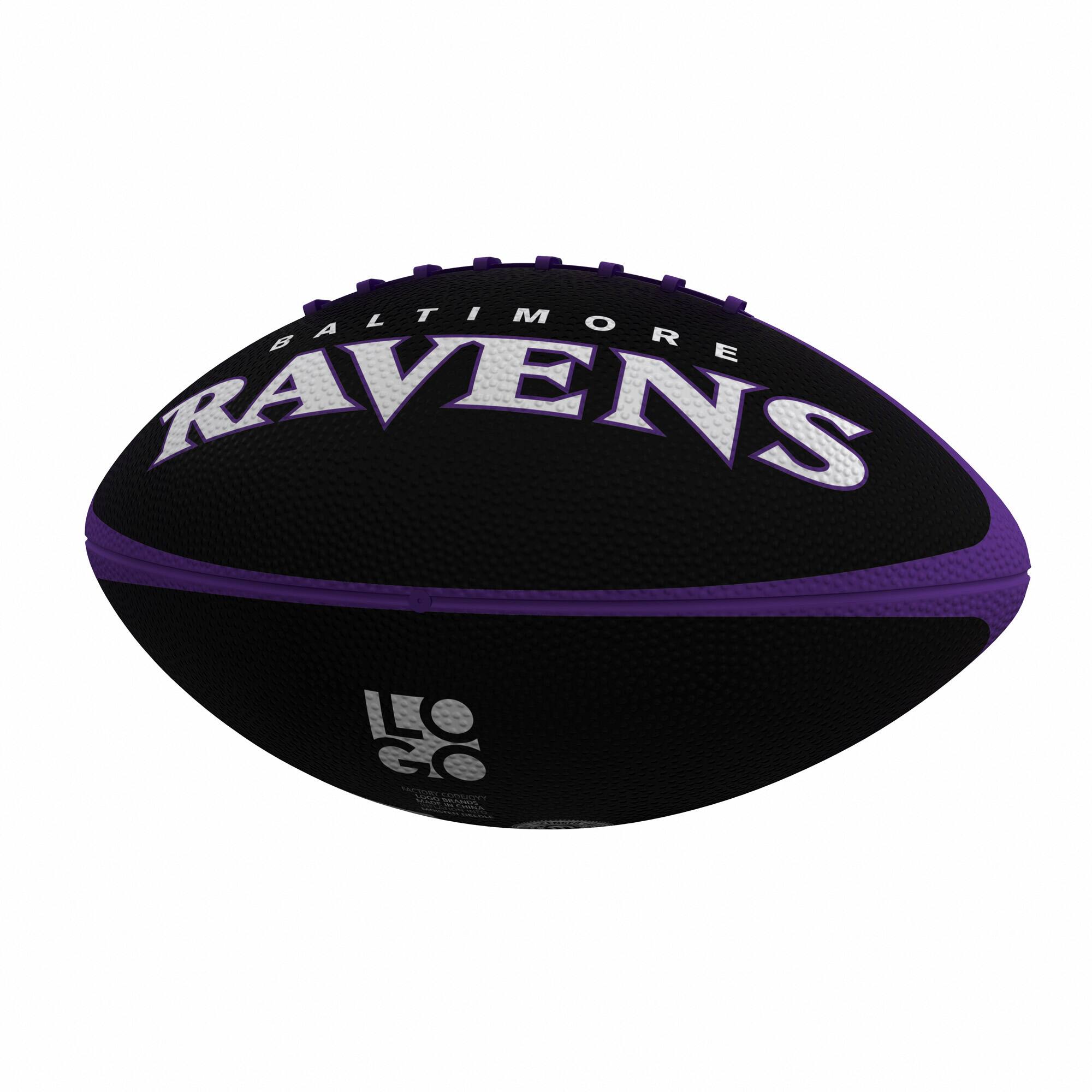 Logo Brands Baltimore Ravens Pinwheel Logo Junior Football Multicolor ...