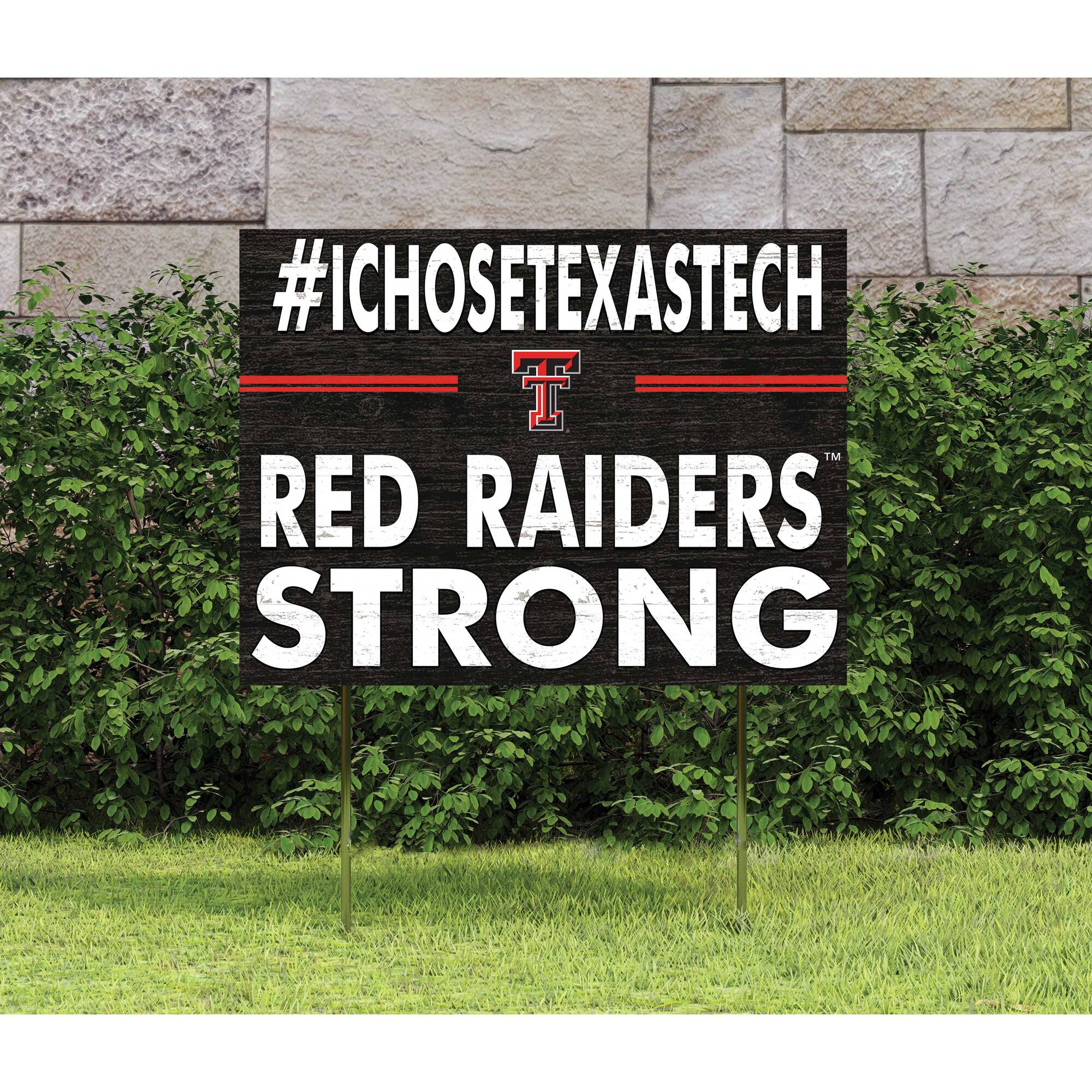 Jardine Texas Tech Raiders 18'' x 24'' I Chose Lawn Sign Red 4939573 ...