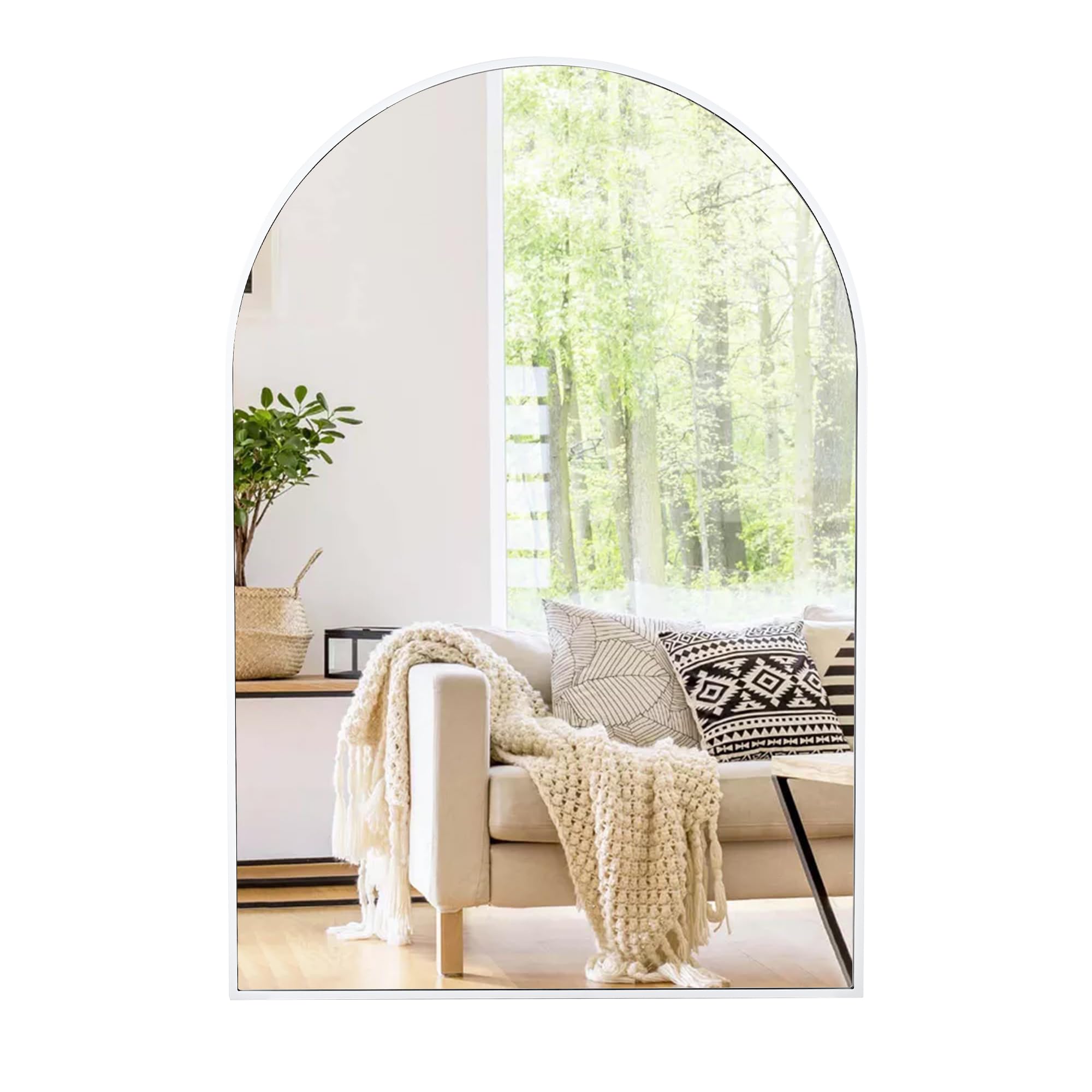 Comfort Essence Arched Mirror Wall Mirrors For Bathroom Entryway Dining ...