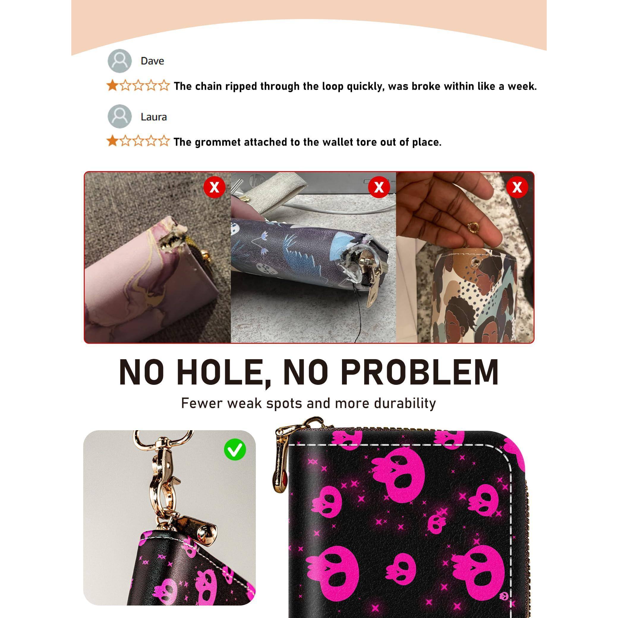 Jadie Link Credit Card Holder Women Cute Rfid Wallet Zipper Dog Lovers ...