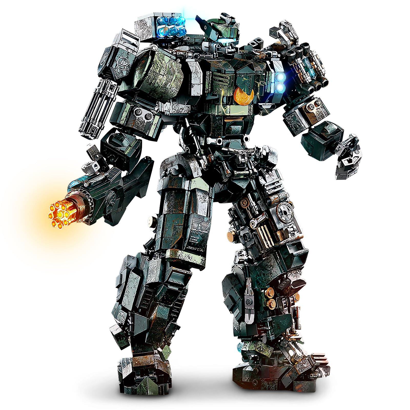 EZTW1 Wanderer Mech Building Blocks Set For Adults Dark Robot Kit With ...