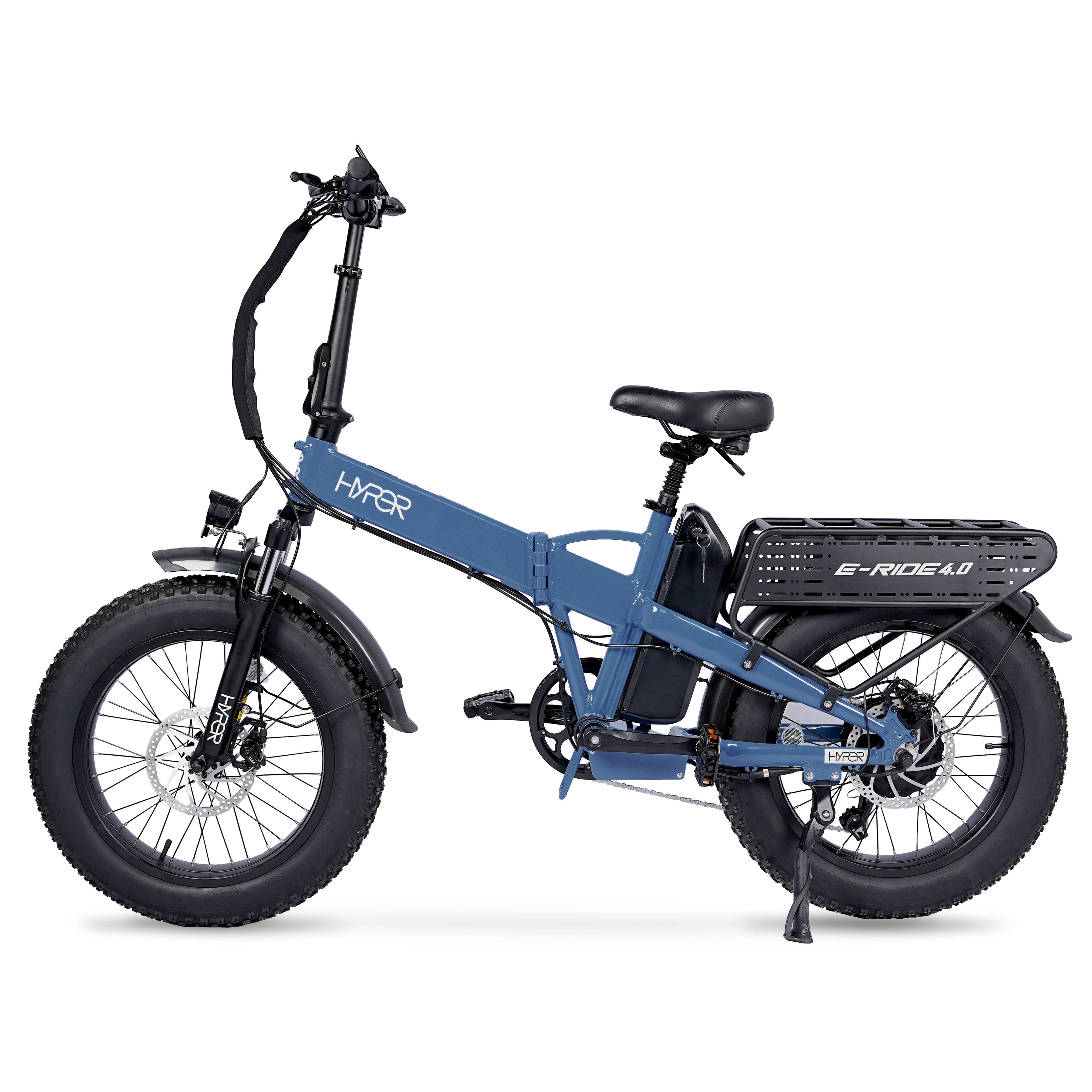 Hyper E-RIDE Electric Bike eBike 45mi Max Range 20MPH Max Speed ...
