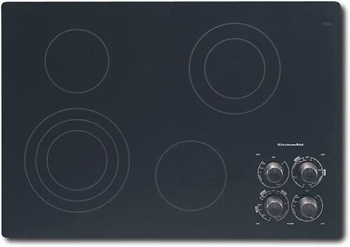 Best Buy: KitchenAid 30" Built-In Electric Cooktop Black KECC507RBL