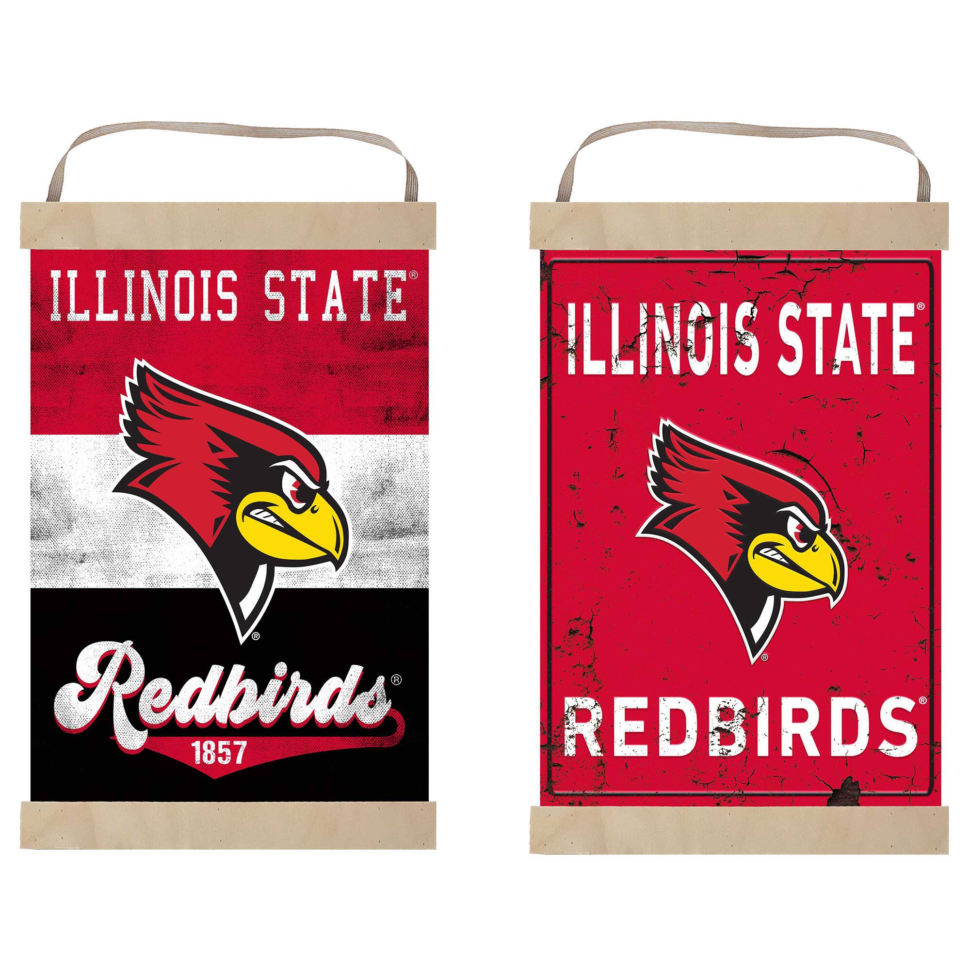 Jardine Illinois State Redbirds Reversible Retro Logo Banner Sign Red ...