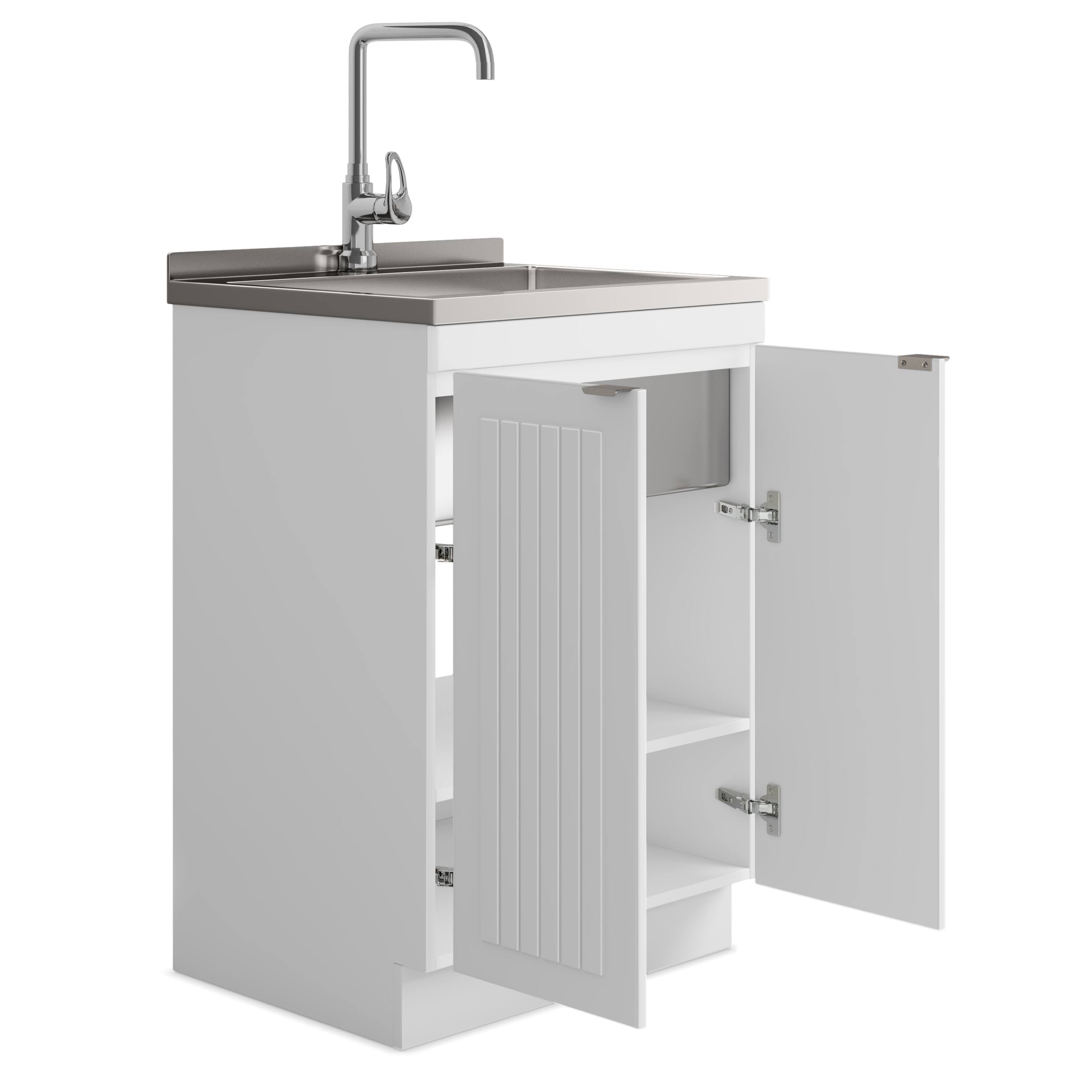 Murphy All In One 24 inch Laundry Utility Sink and Cabinet AXCLDYMUR24 ...